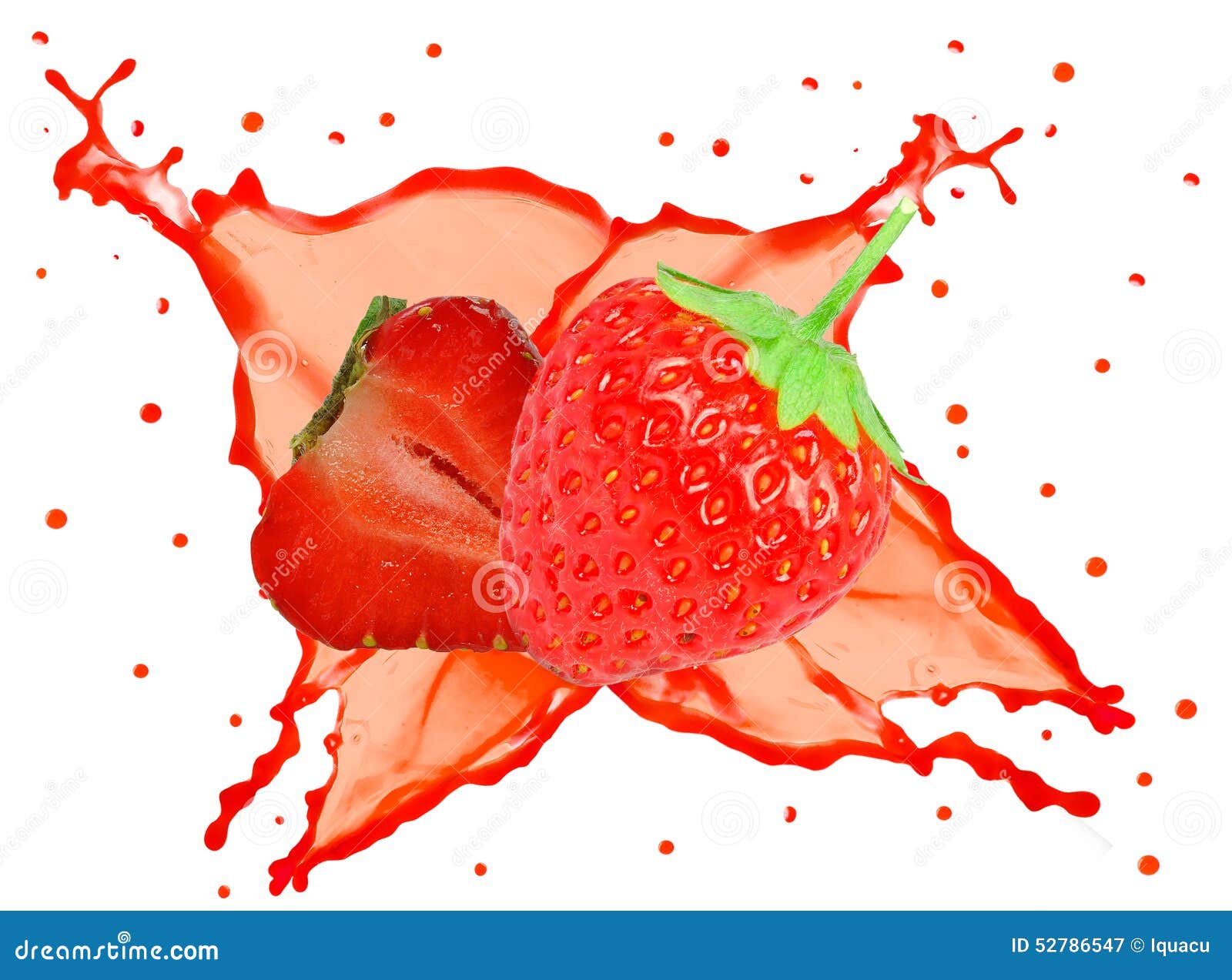 Strawberry splash stock image. Image of green, healthy - 52786547