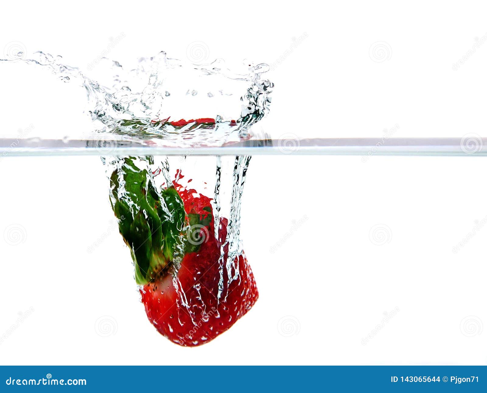 Strawberry splash stock photo. Image of healthy, bubble - 143065644