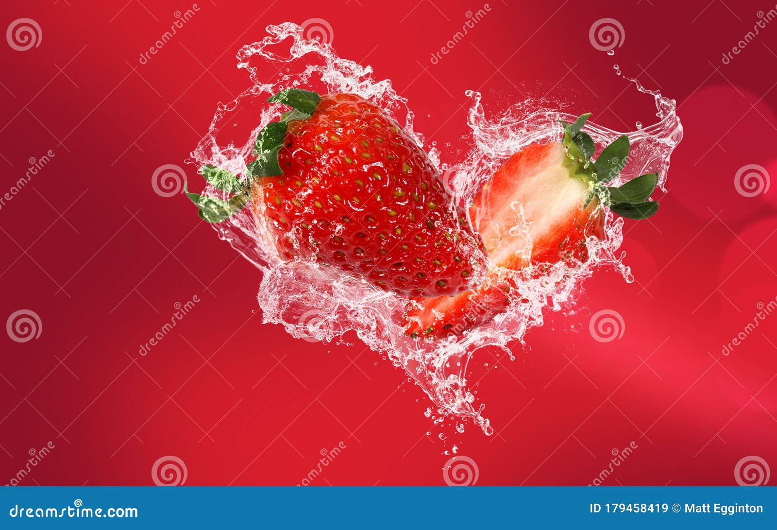 Strawberry splash stock image. Image of vitamin, isolated - 179458419