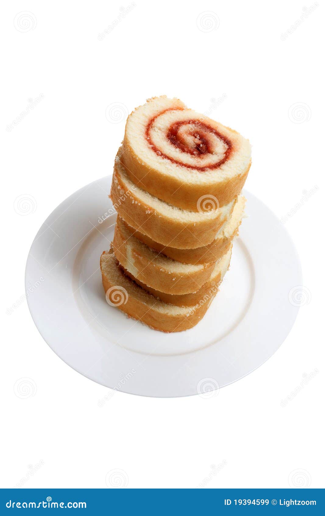 Strawberry Sponge Roll stock image. Image of food, pastry - 19394599