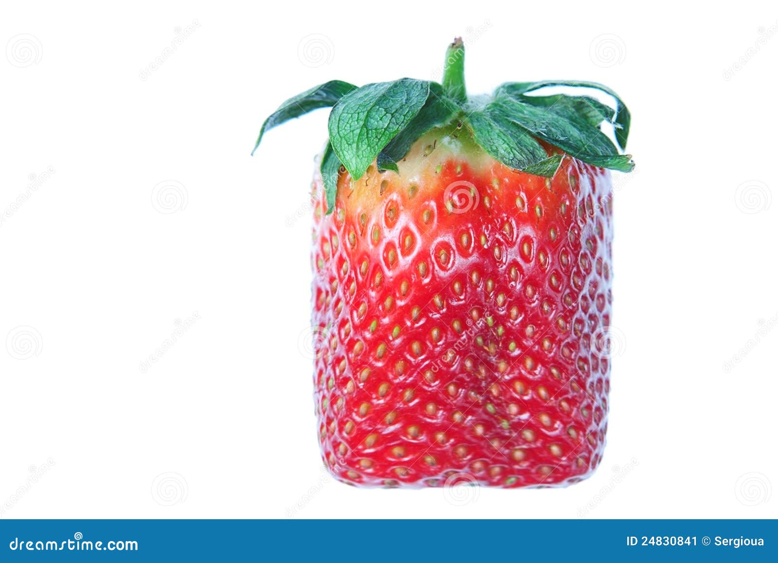 Strawberry Square. on a White Background. Stock Image - Image of design ...