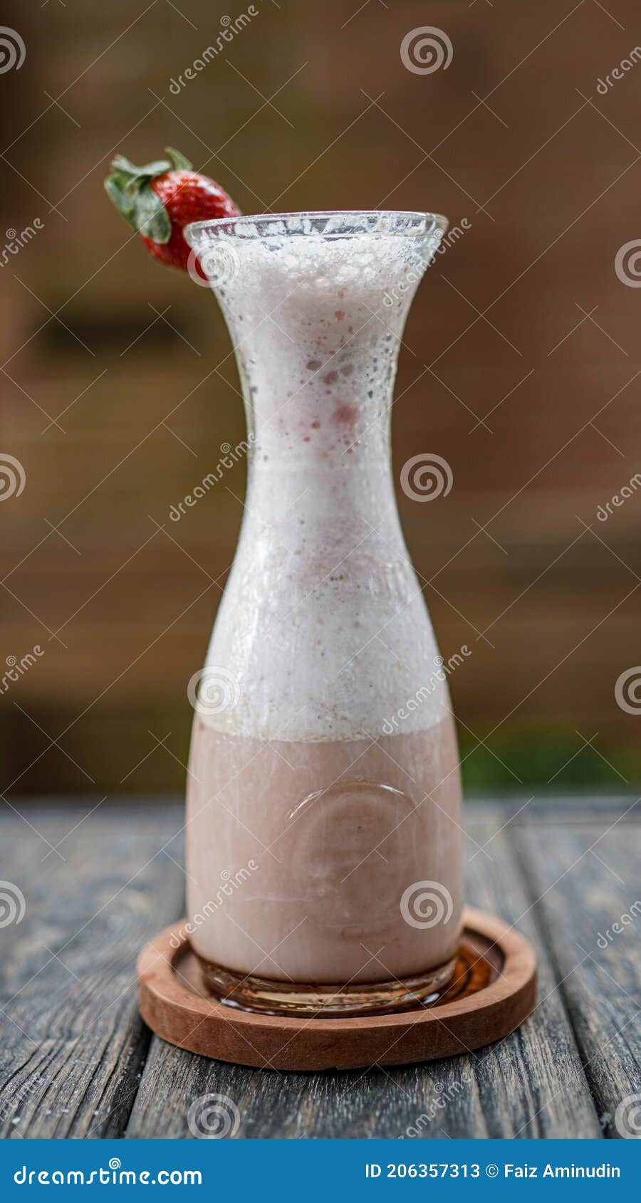 Strawberry Squash Drink on Top Table Stock Image - Image of alcohol ...