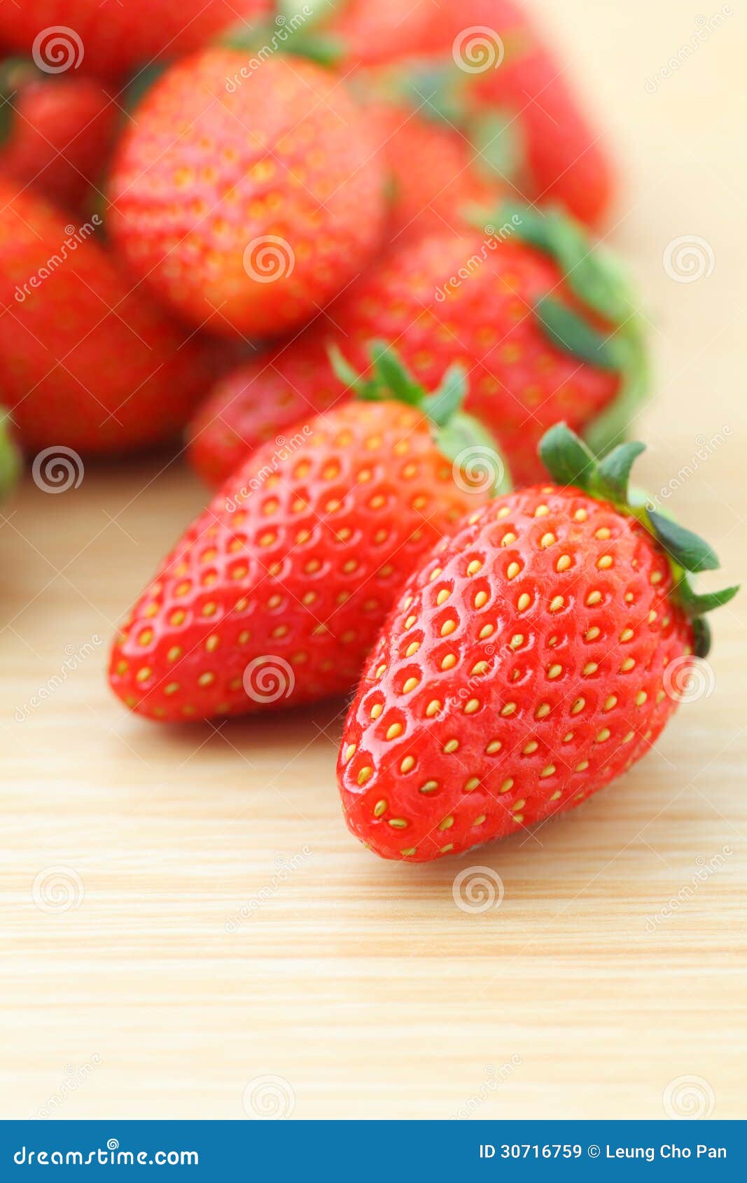 Strawberry on table stock image. Image of strawberry - 30716759