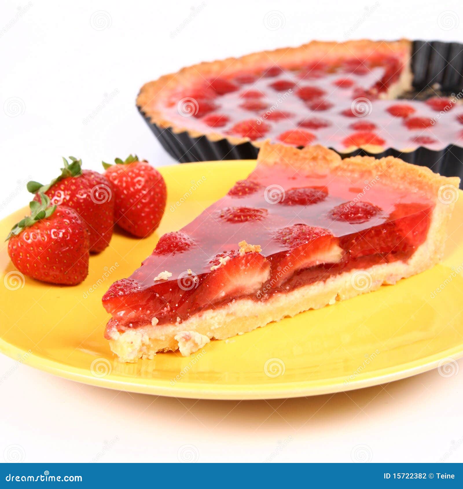 Strawberry Tart stock photo. Image of piece, bakery, close - 15722382
