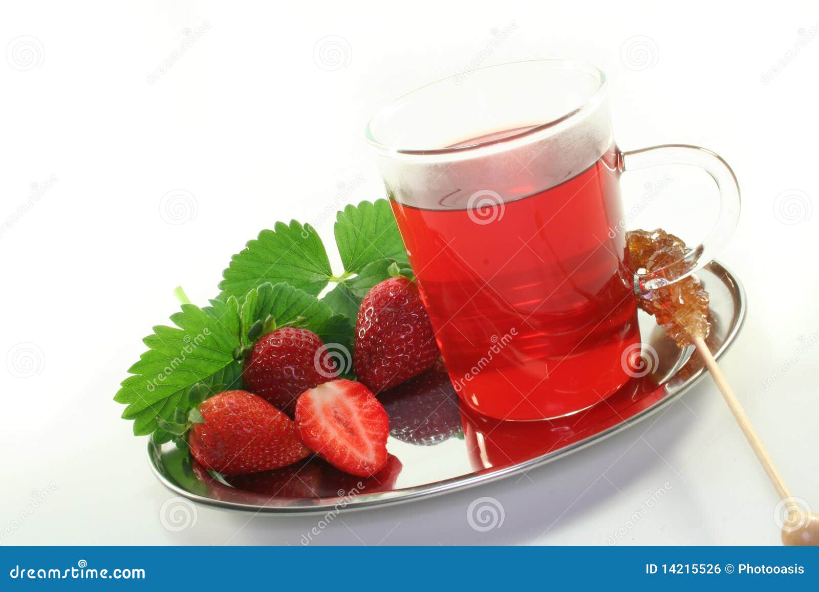 Strawberry tea stock photo. Image of herbal, light, berries - 14215526