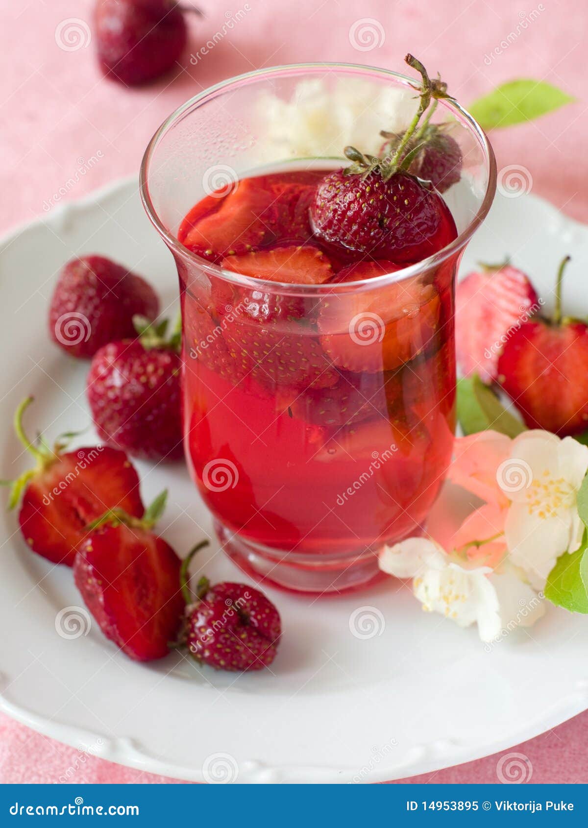 Strawberry tea stock image. Image of strawberry, beverage - 14953895