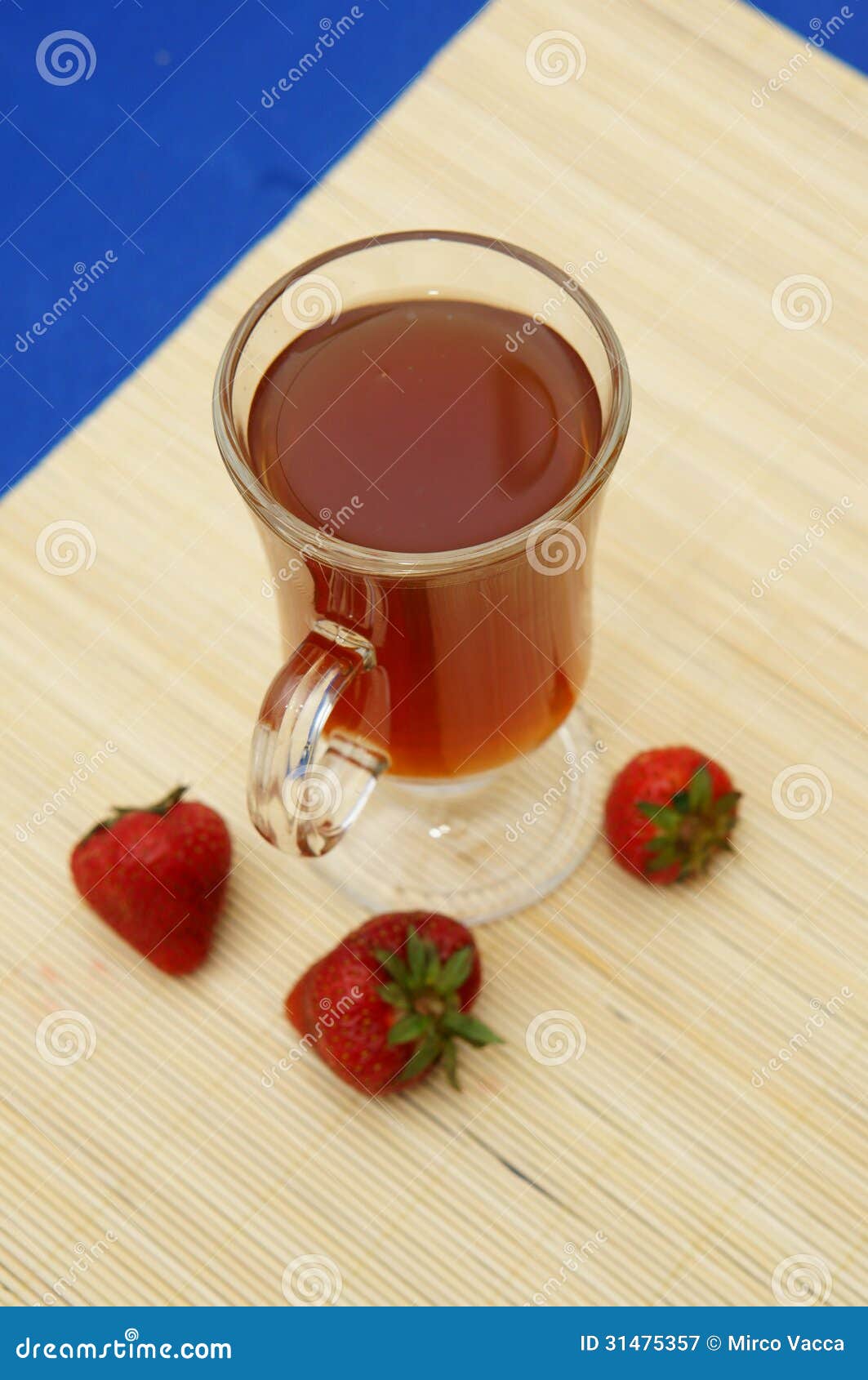 Strawberry tea stock image. Image of berry, refreshment - 31475357
