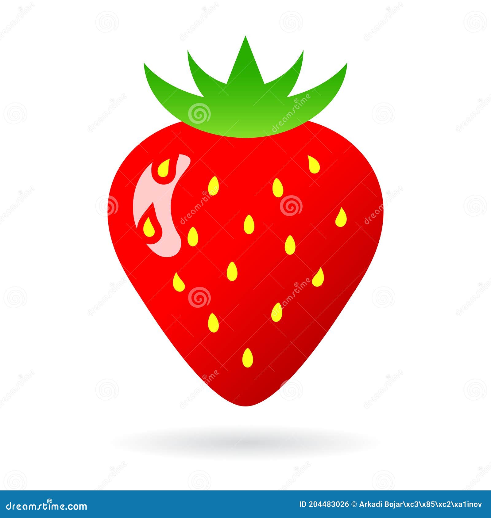 Strawberry Vector Illustration Stock Vector - Illustration of berries ...