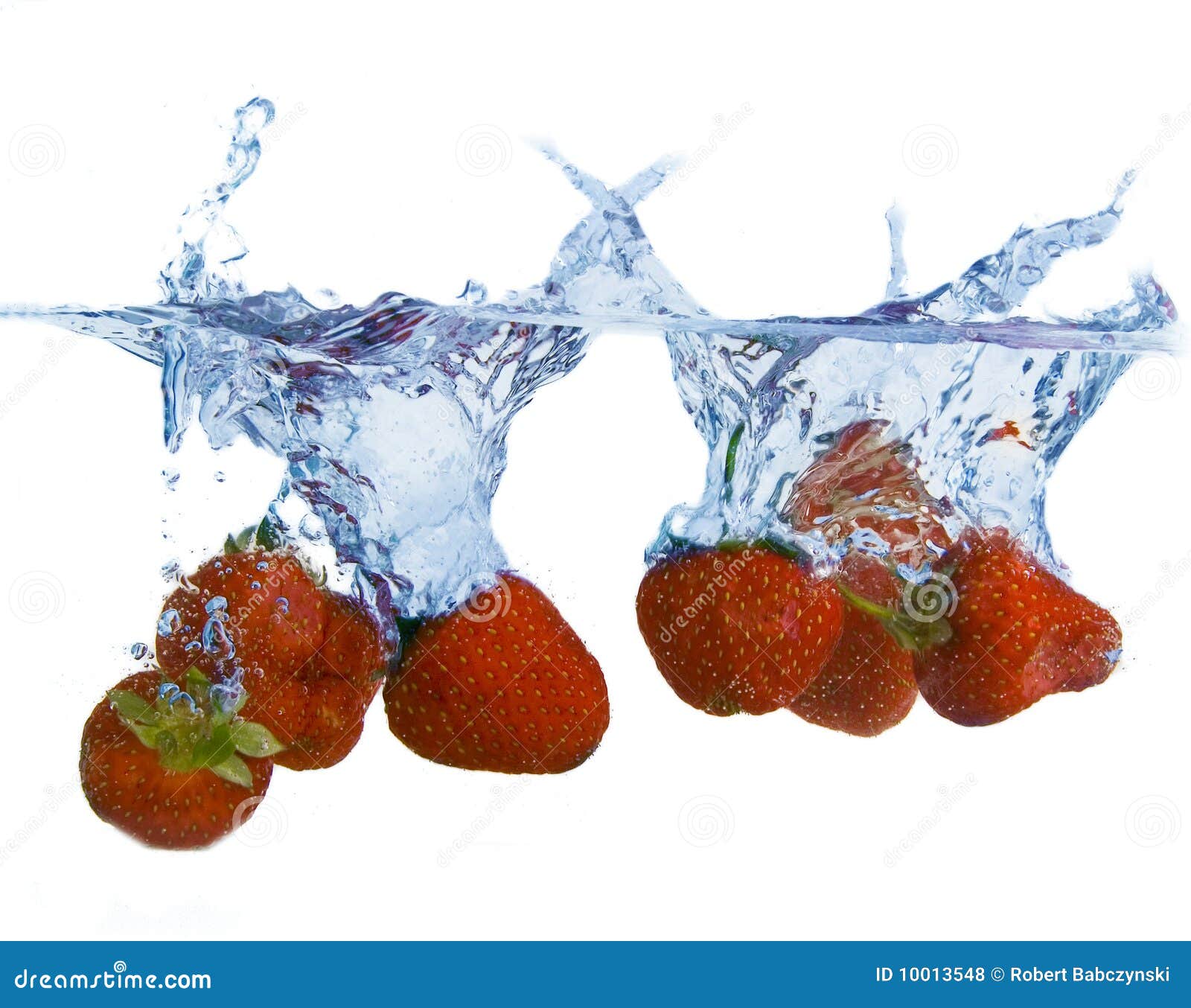 Strawberry in water stock photo. Image of clear, fruit - 10013548