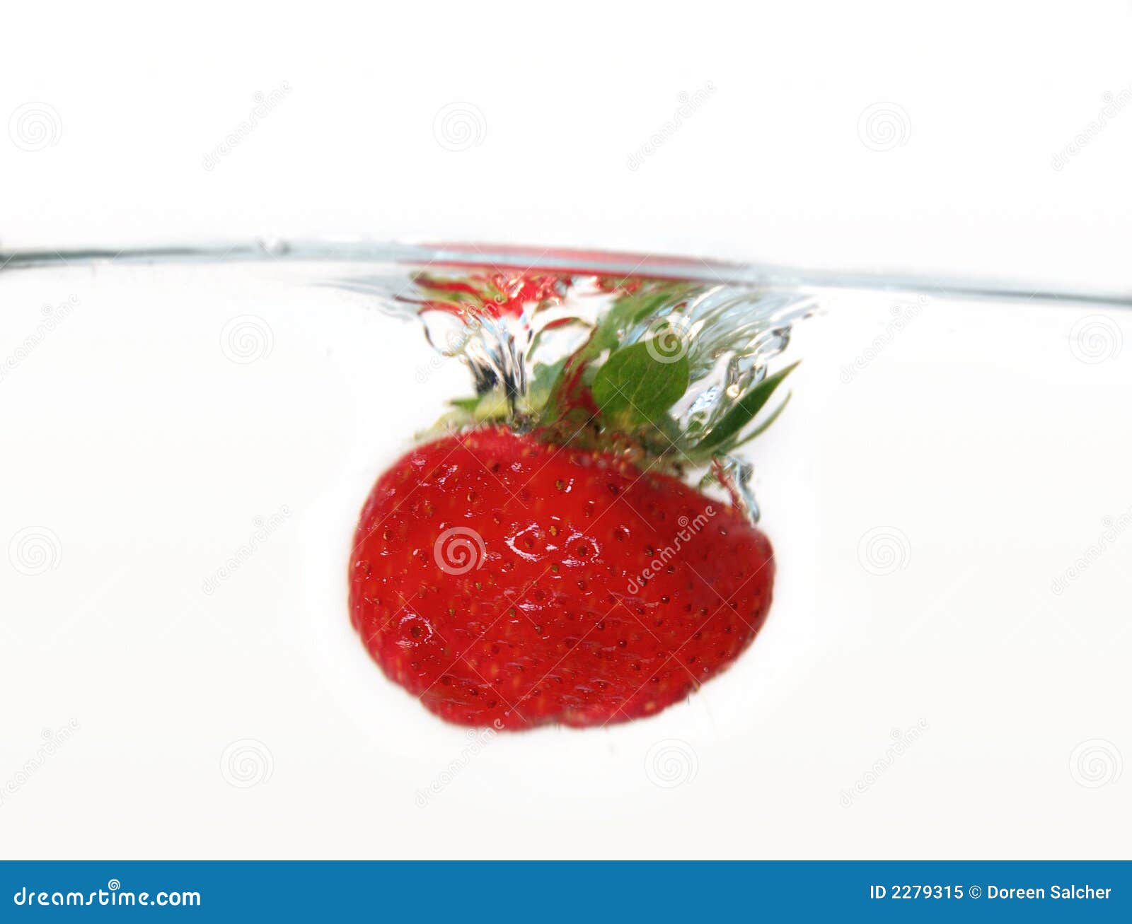Strawberry in water stock image. Image of aqua, healthy - 2279315