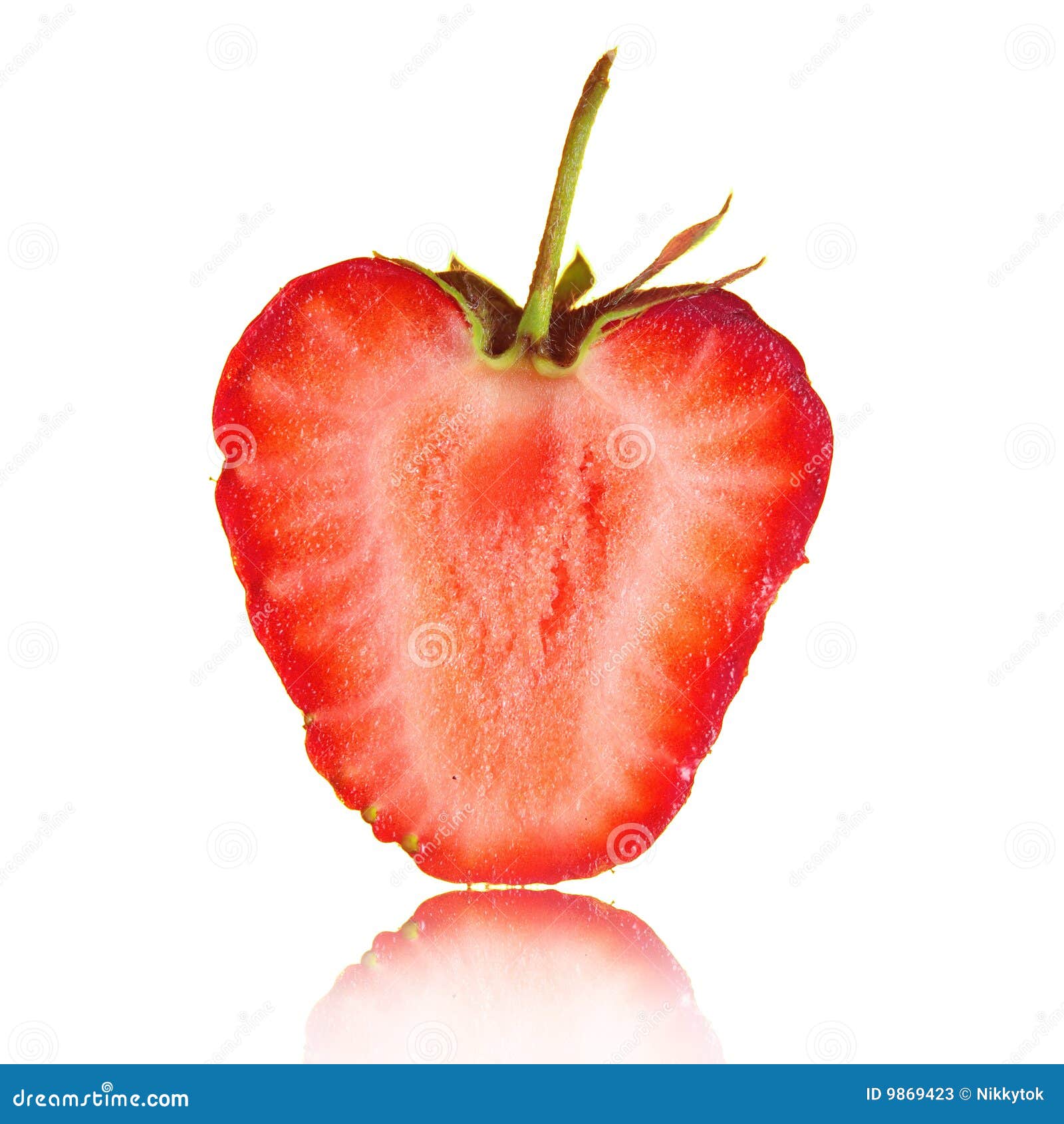 Strawberry on white stock image. Image of berry, natural - 9869423