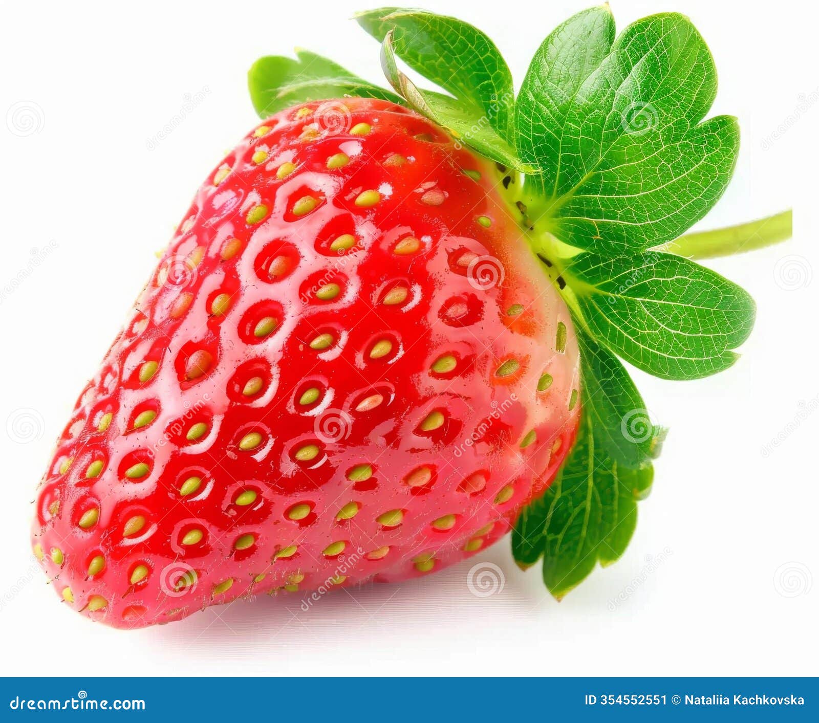 Strawberry on a White Background Stock Image - Image of healthy ...