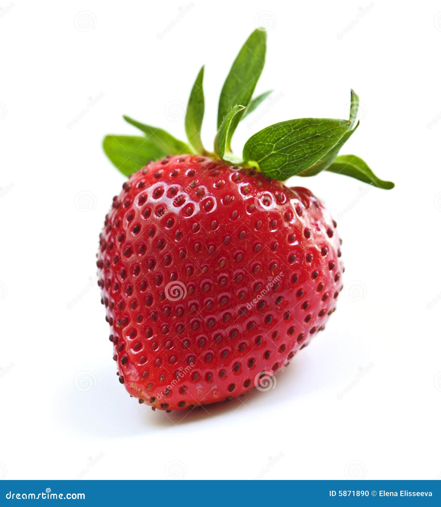 Strawberry on White Background Stock Photo - Image of ripe, strawberry ...