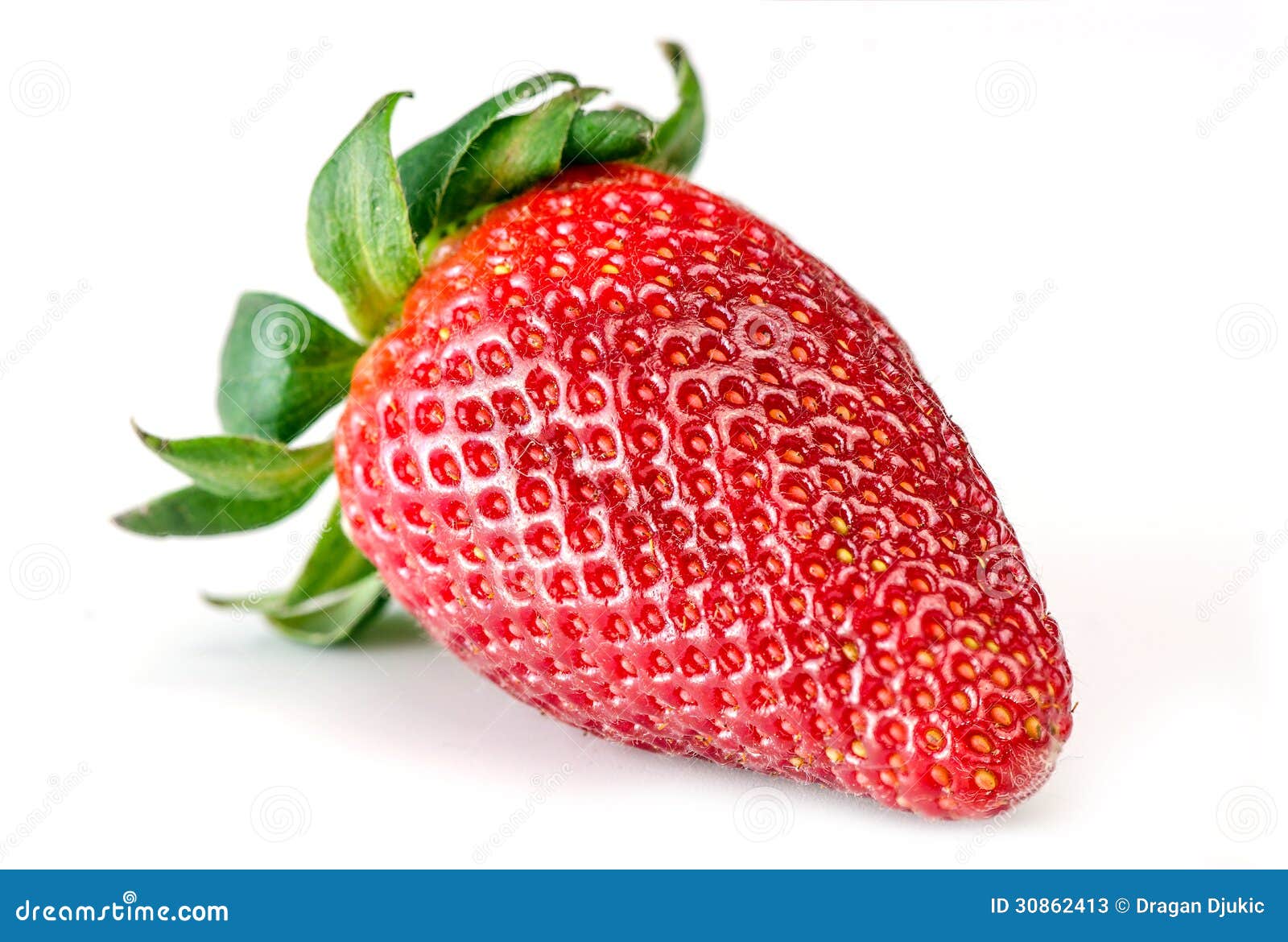 Strawberry on White Background Stock Image - Image of vibrant, vitamin ...