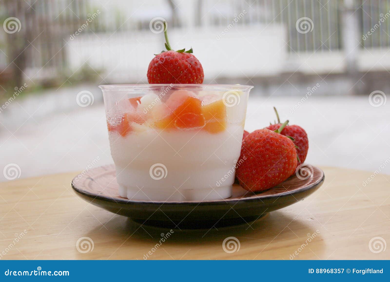 Strawberry,yogurt,yoghurt,yoghourt Stock Image - Image of favorite ...