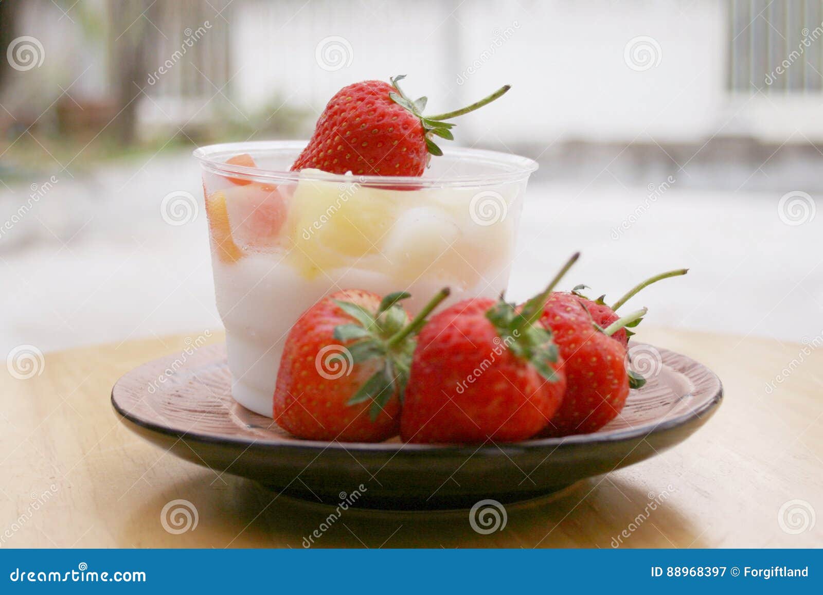 Strawberry,yogurt,yoghurt,yoghourt Stock Image - Image of boosters ...