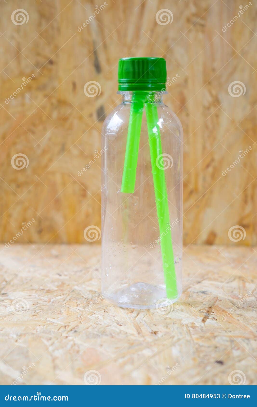 Straws Inside a Transparent Bottle Stock Image - Image of create, water ...