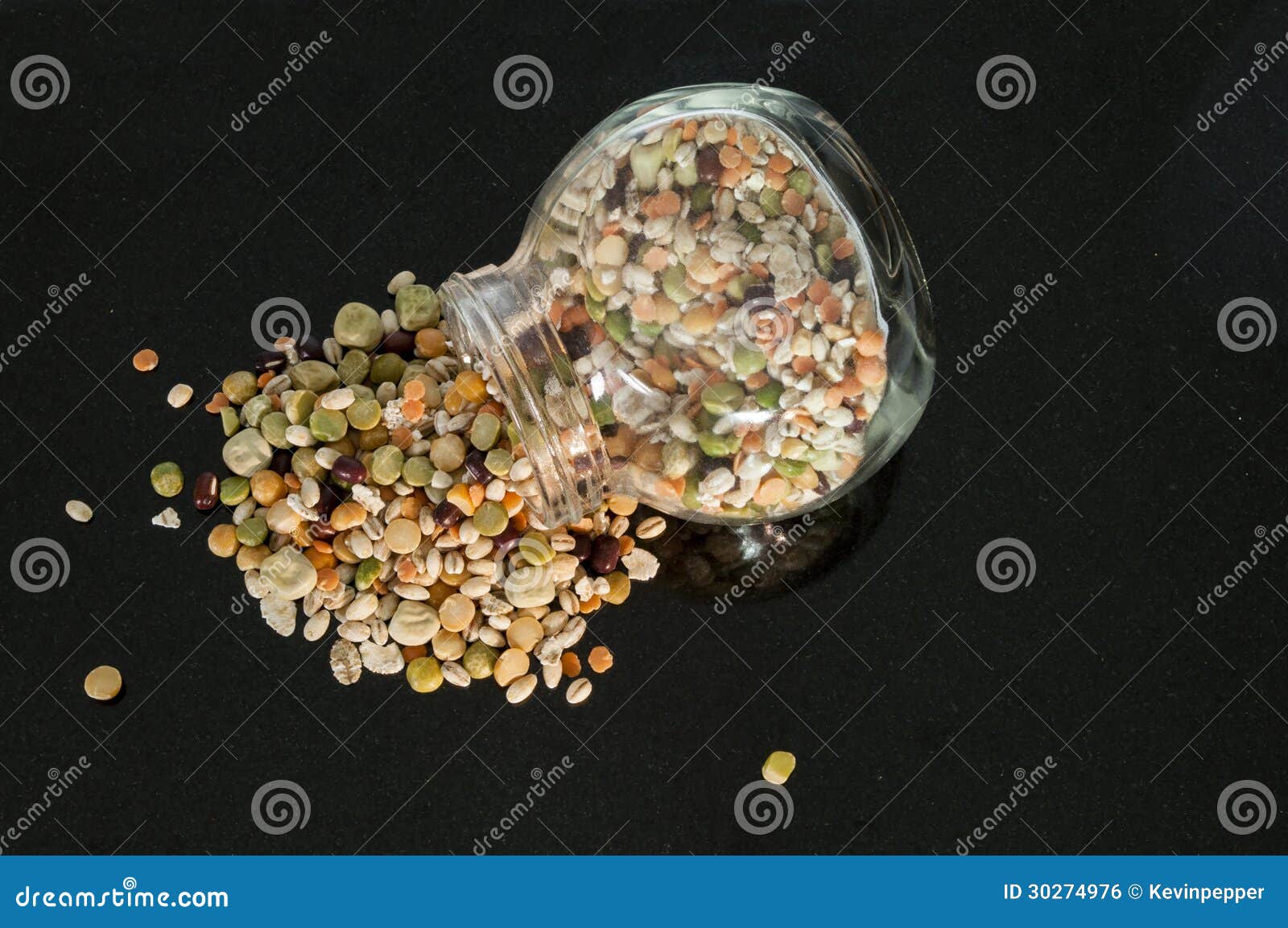 Spray of Pulses in Glass Jar Stock Photo - Image of glass, orange: 30274976