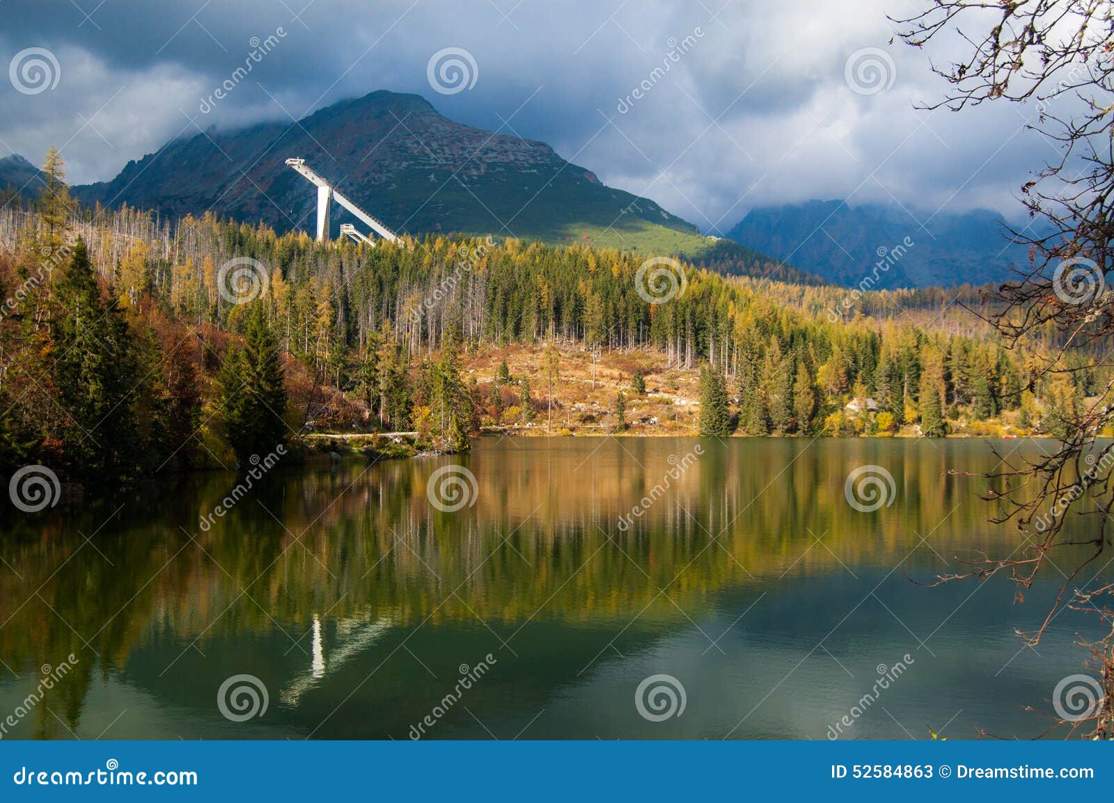Strba lake stock image. Image of slovensko, slovakia - 52584863