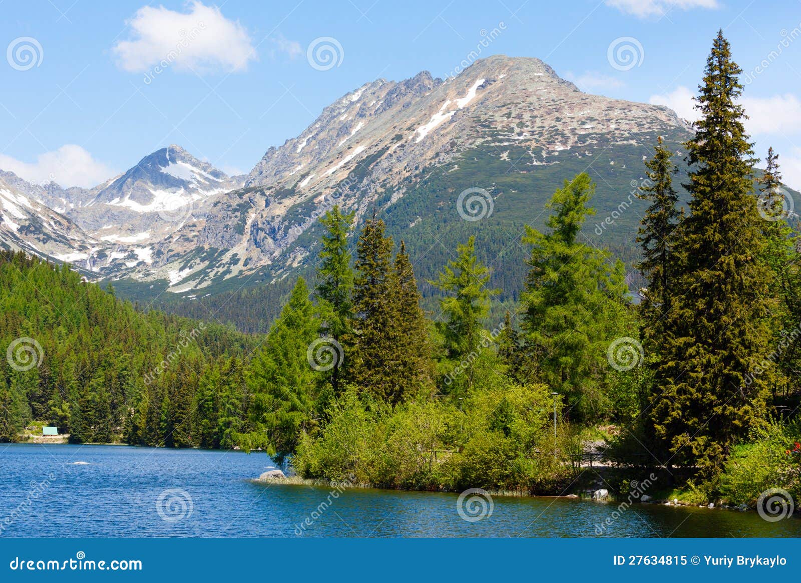 Strbske Pleso (Slovakia) Spring View. Stock Image - Image of strbske ...