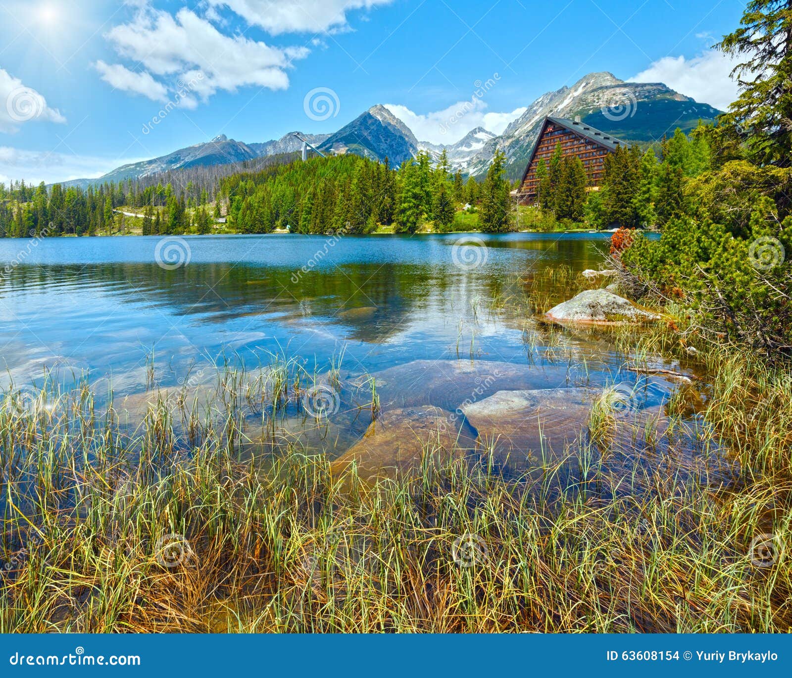 Strbske Pleso (Slovakia) Spring View. Stock Photo - Image of snow ...