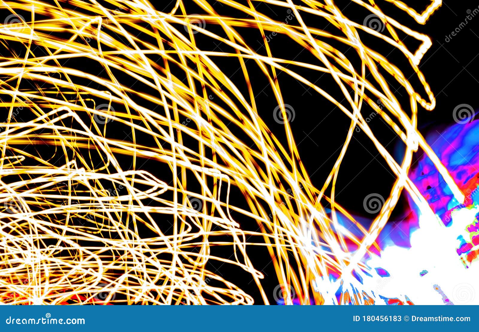 Streaks of light stock image. Image of night, lantern - 180456183