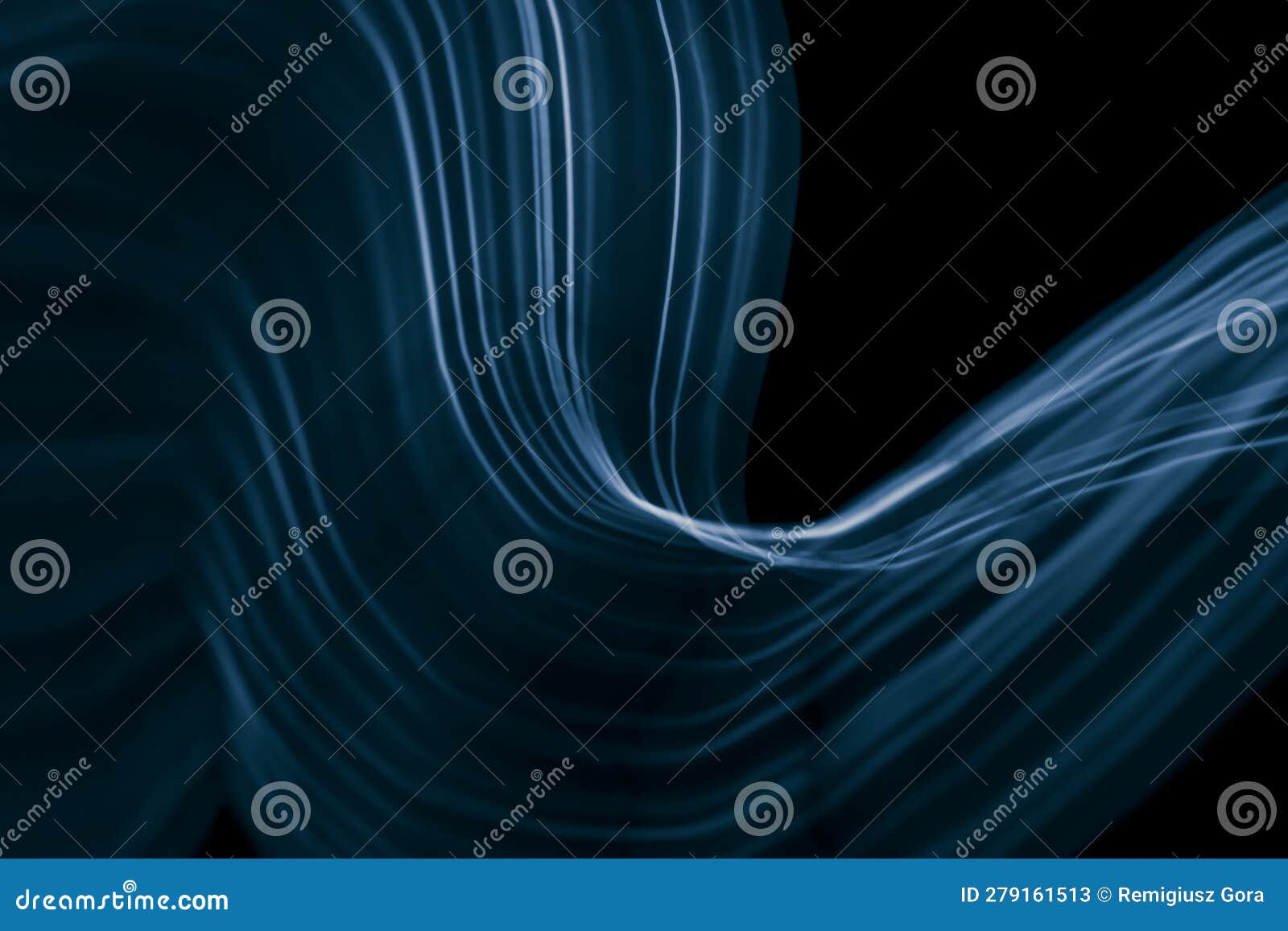 Streaks of Light Waving and Twisting Stock Image - Image of color, wing ...