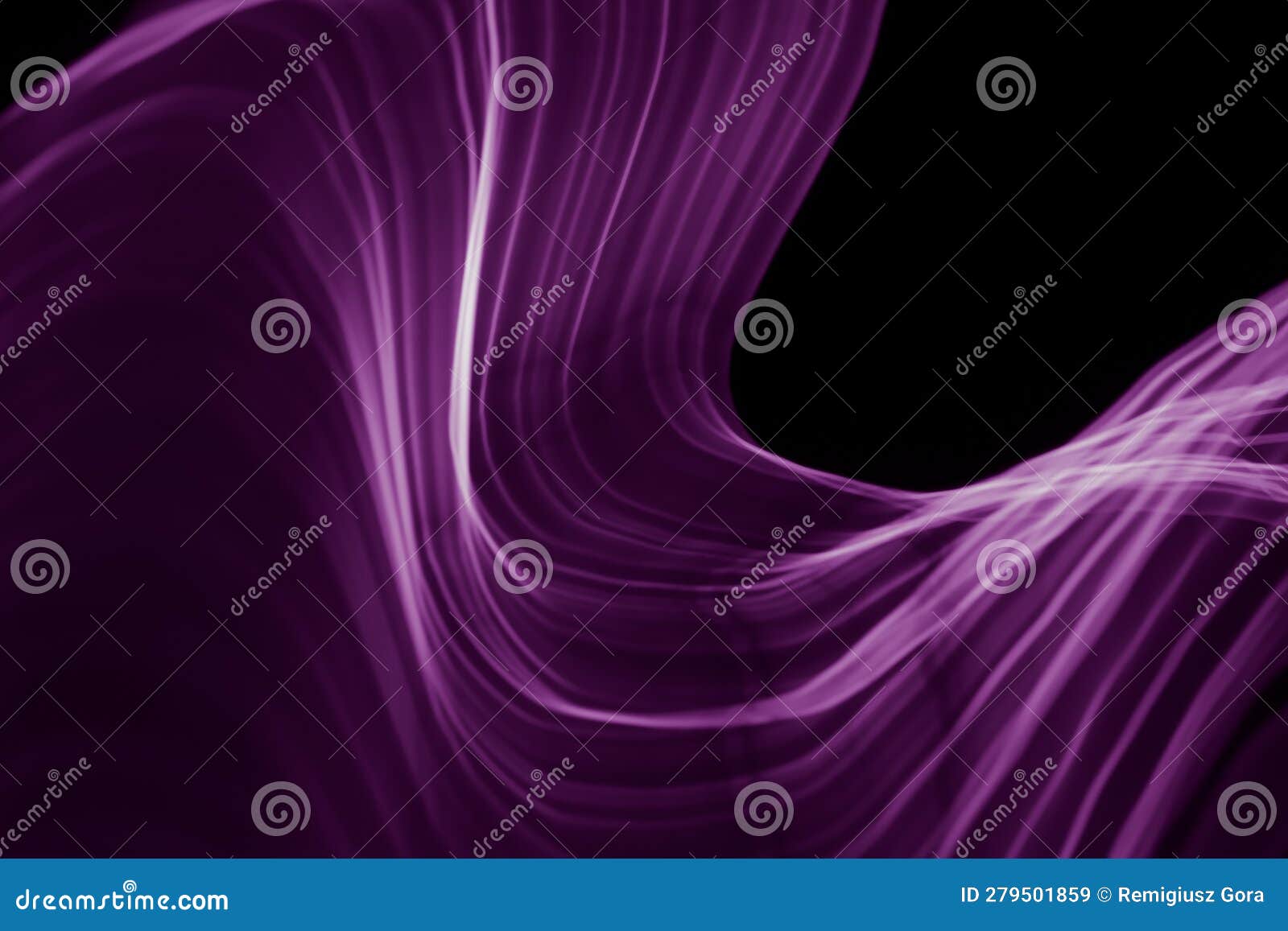 Streaks of Light Waving and Twisting Stock Illustration - Illustration ...