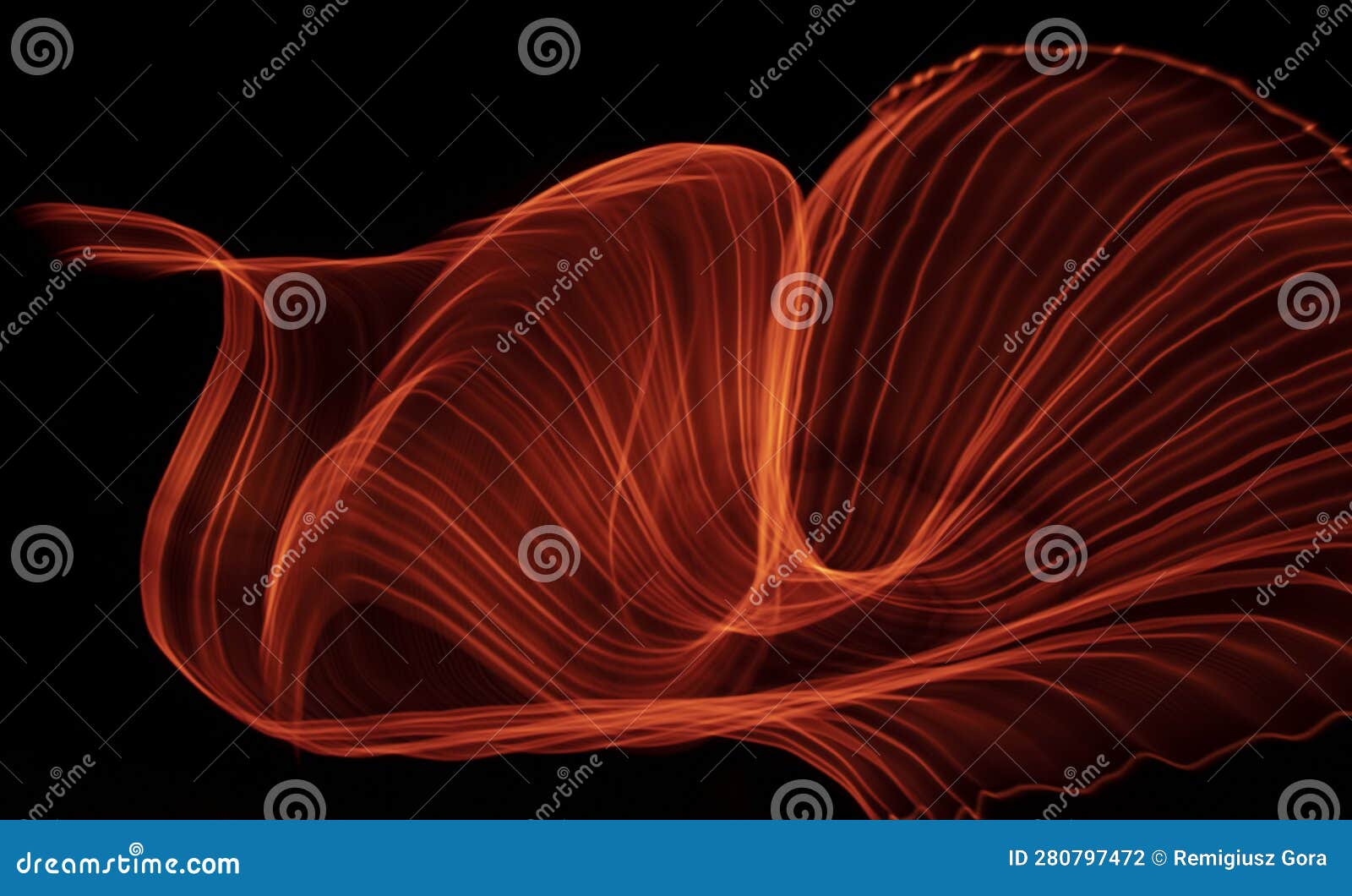Streaks of Light Waving and Twisting Stock Photo - Image of twisting ...