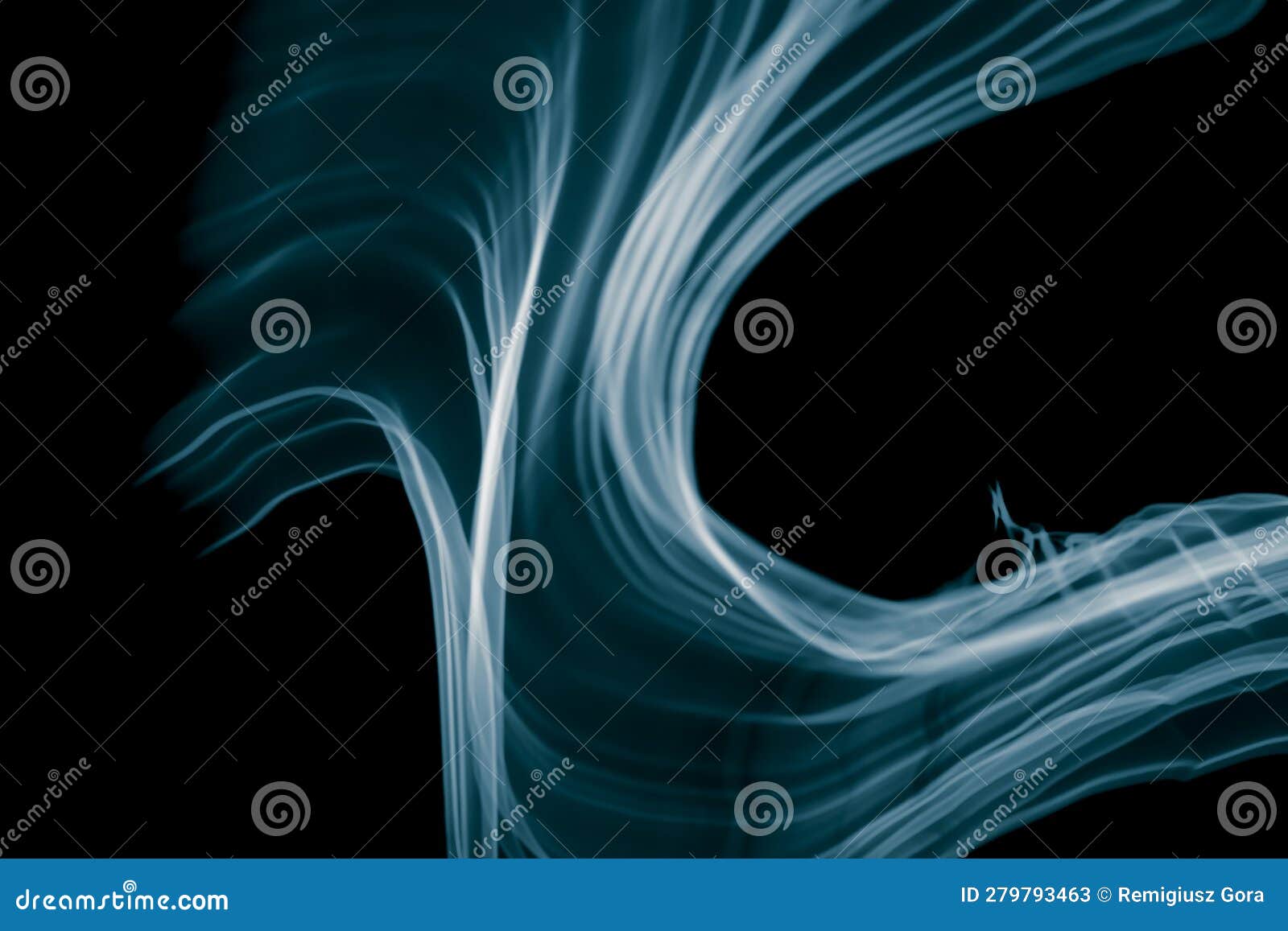 Streaks of Light Waving and Twisting Stock Illustration - Illustration ...