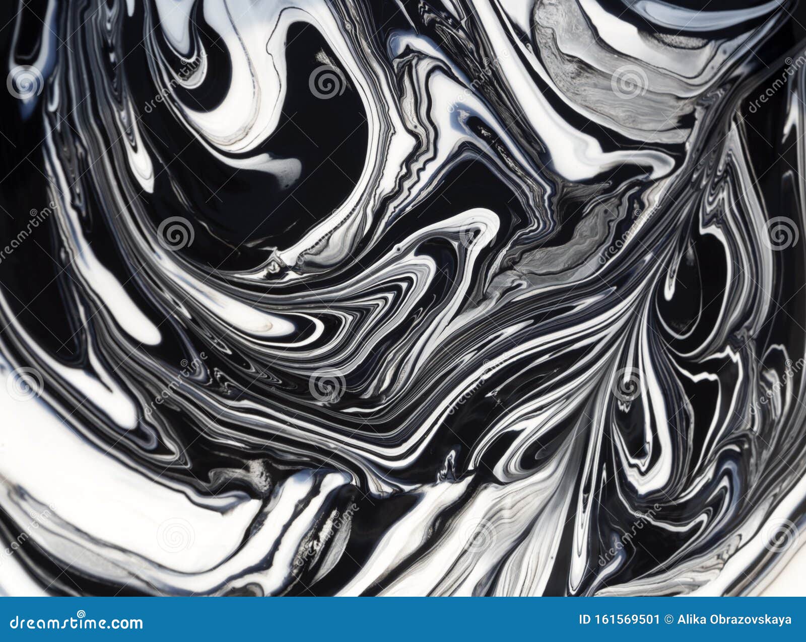 Streaks and Patterns when Mixing White Paint with Black Pigment before ...