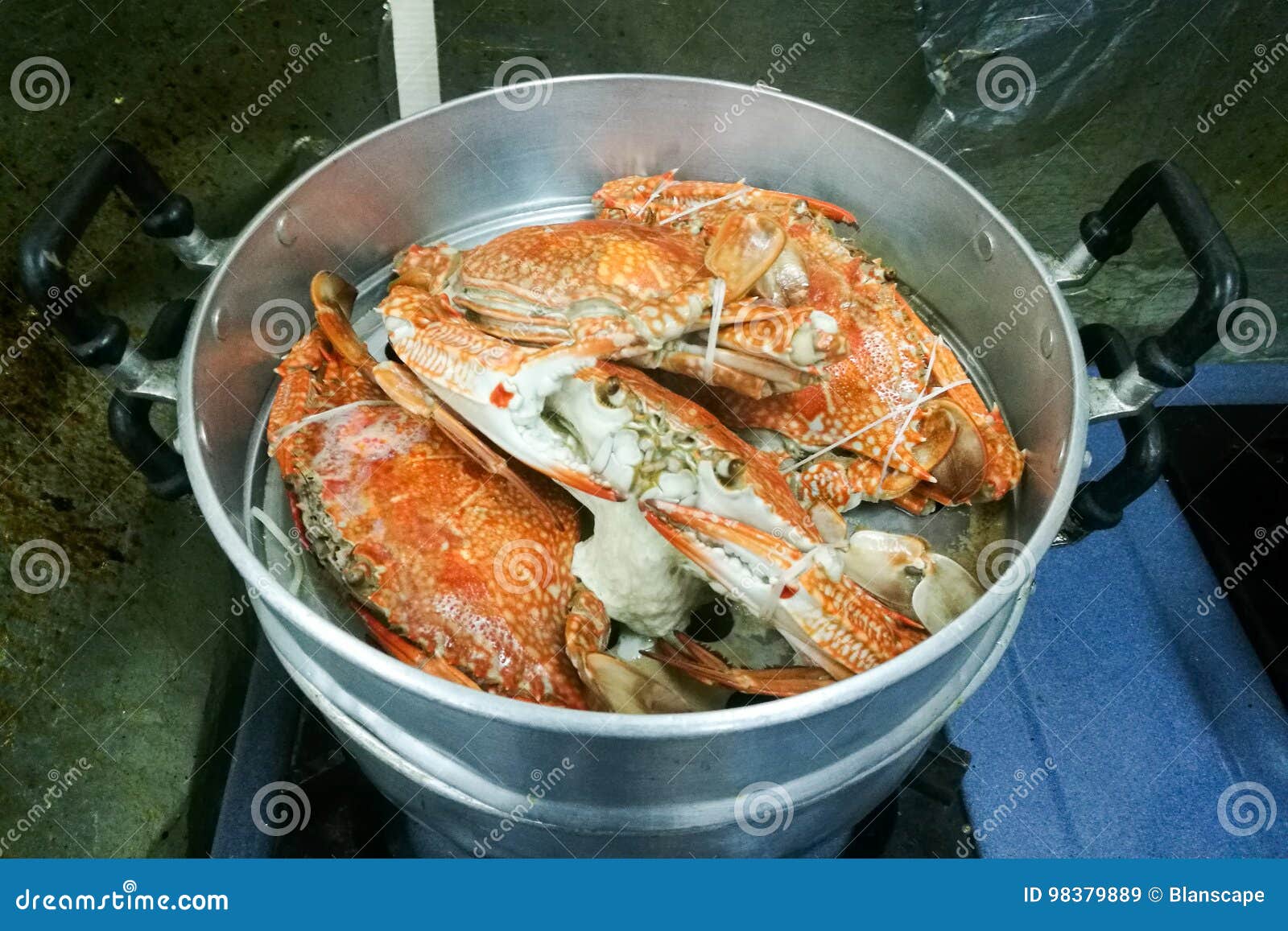 Stream Big Crabs on the Pot Stock Image - Image of cooking, gourmet ...
