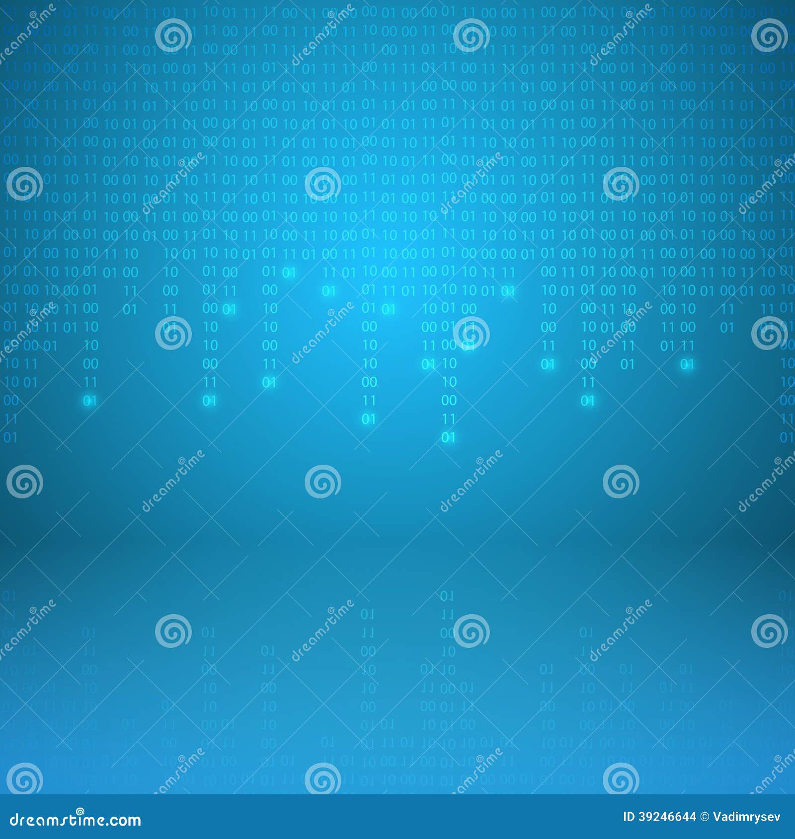 Stream Of Binary Code Stock Vector Illustration Of Company 39246644