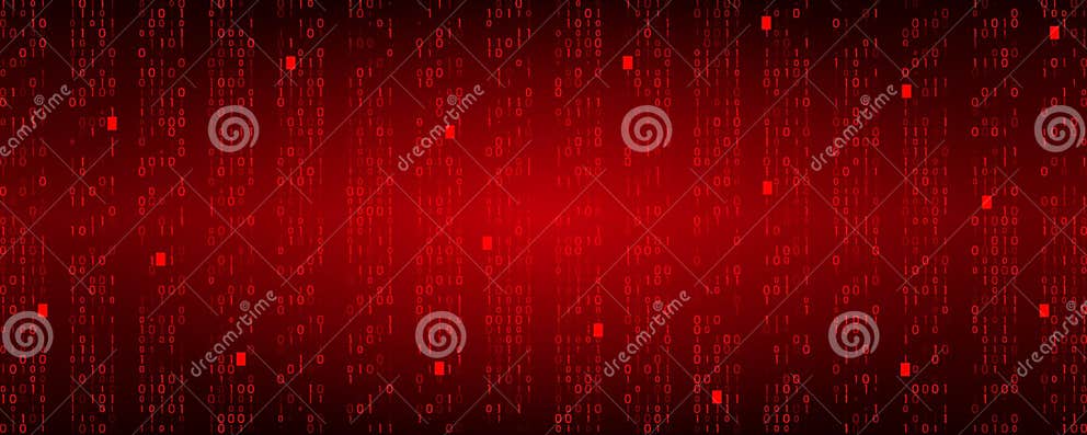 Stream Binary Matrix Code On Screen Computer Matrix Numbers And System