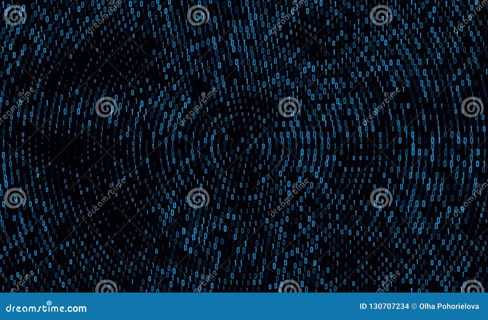 A Stream of Binary Matrix Code on the Screen. Stock Illustration ... A Stream of Binary Matrix Code on the Screen. Stock Illustration ...