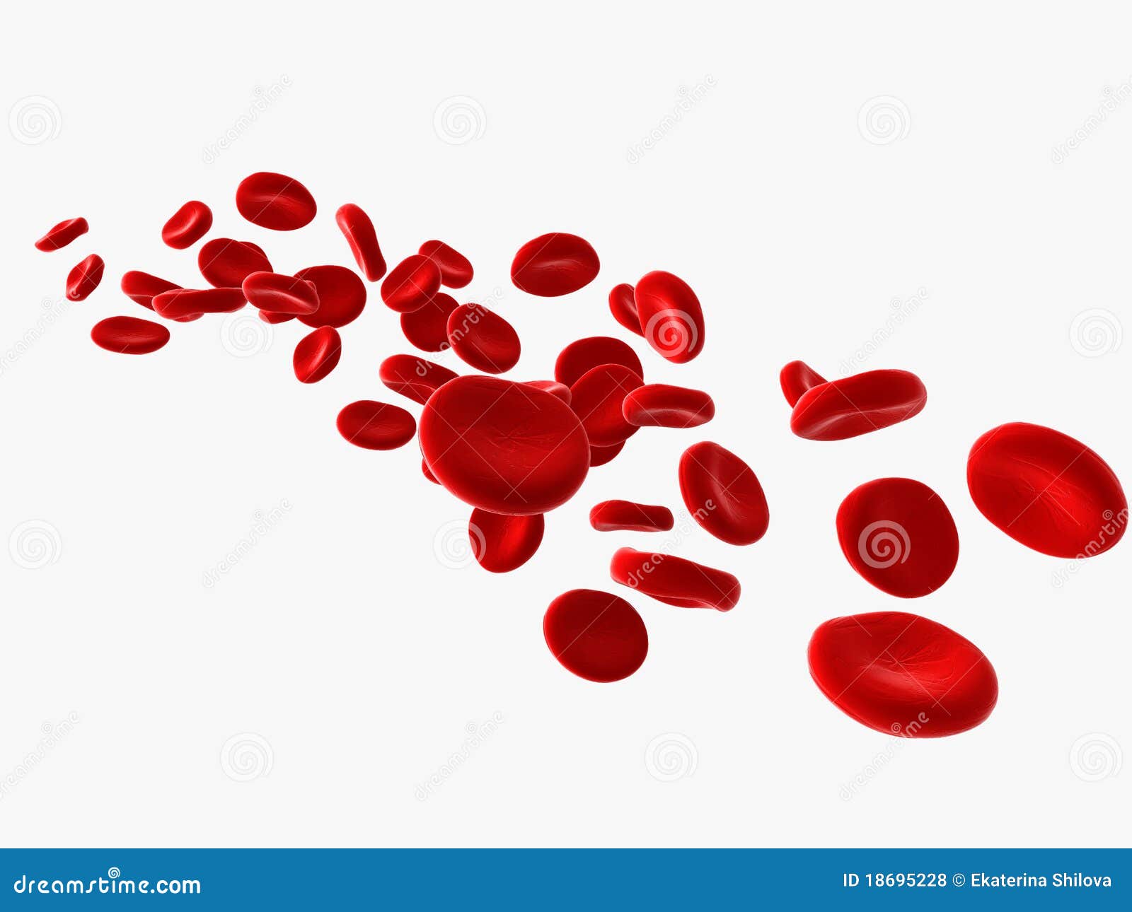 Stream Of Blood Cells Stock Image | CartoonDealer.com #37004917