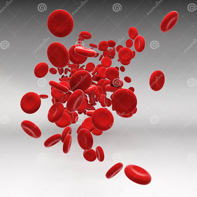 Stream of blood cells stock illustration. Illustration of human - 37005411
