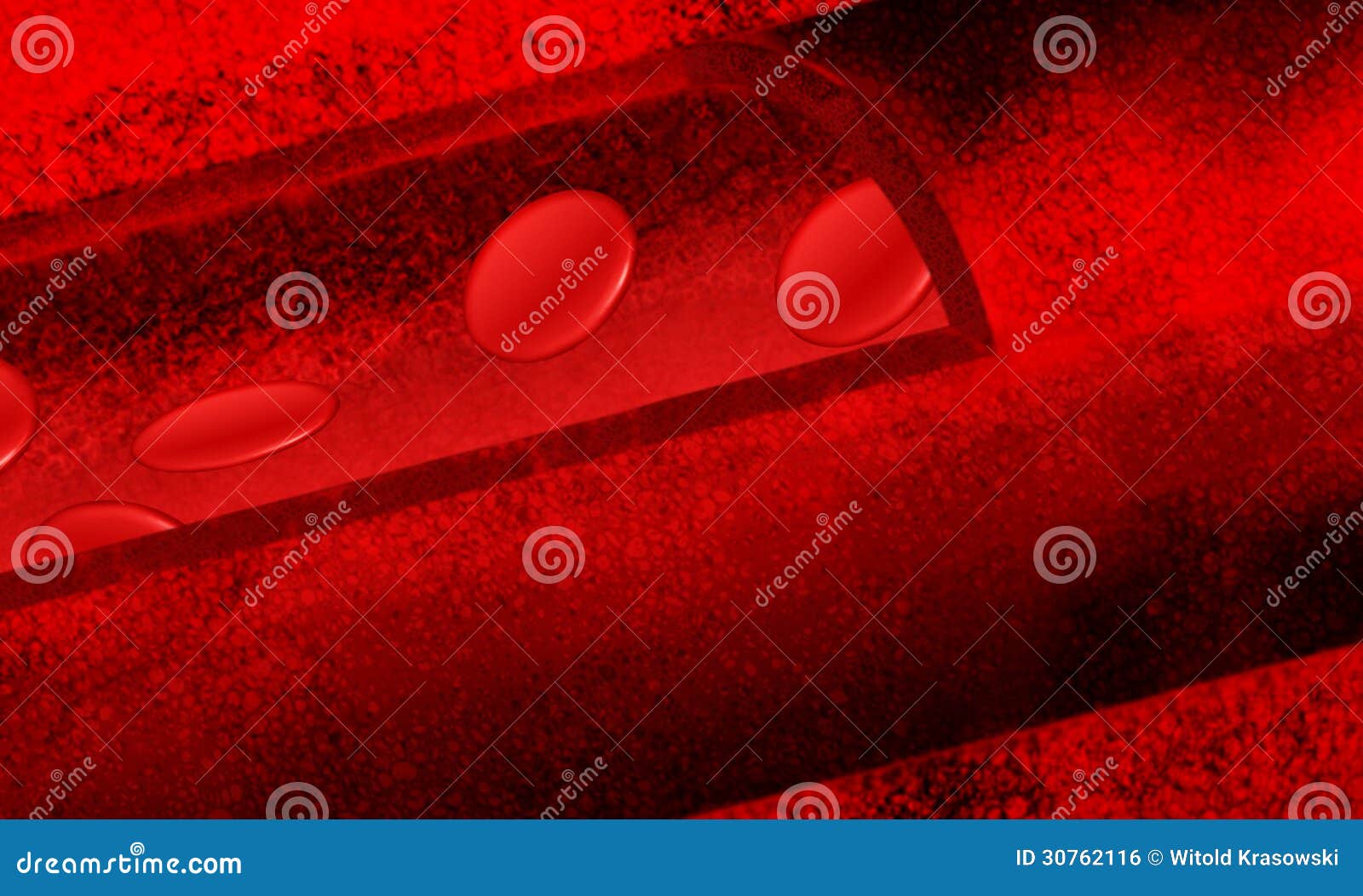 Stream of blood cells stock photo. Image of health, micrograph - 30762116