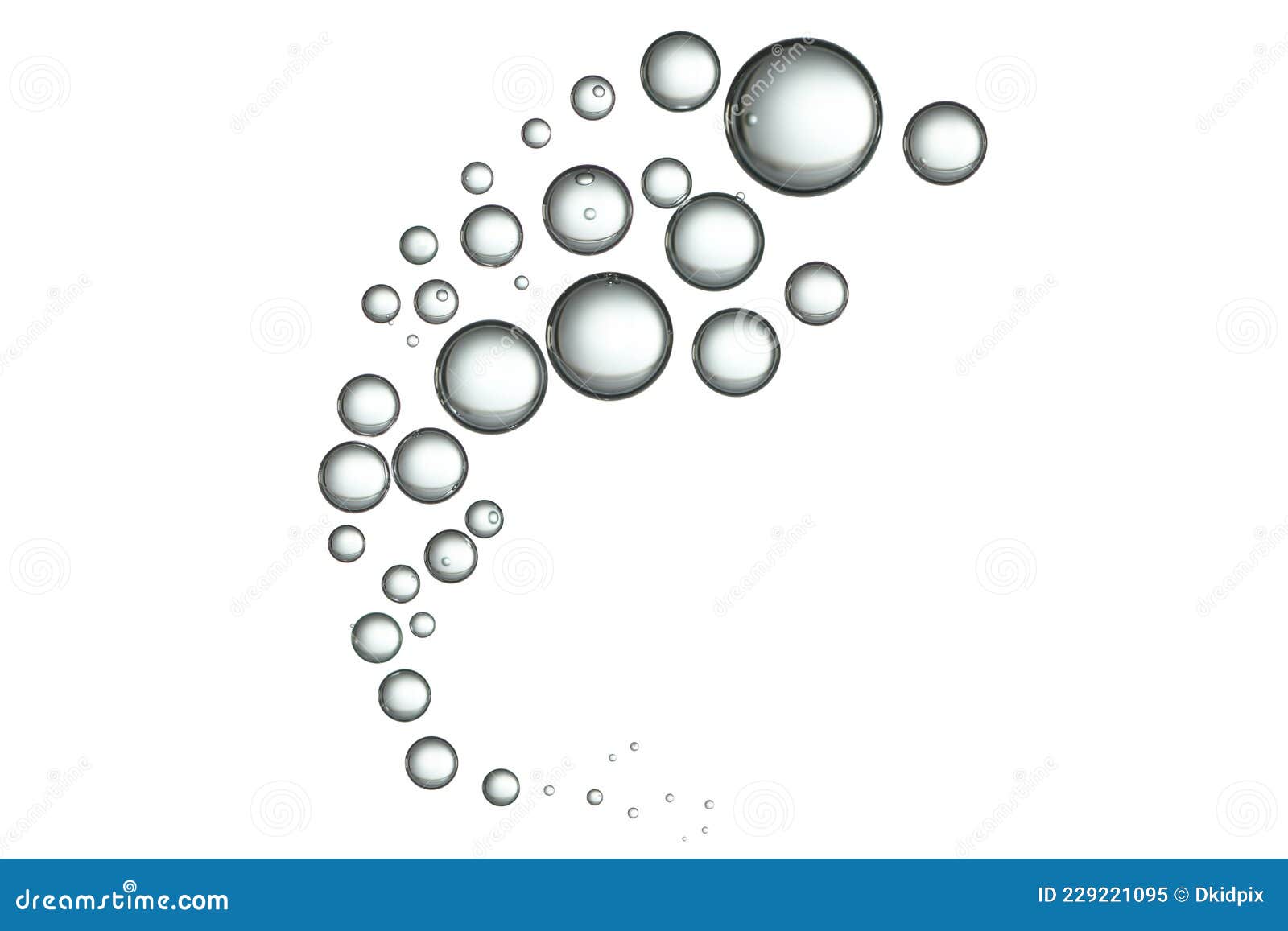 A stream of bubbles stock illustration. Illustration of pattern - 229221095