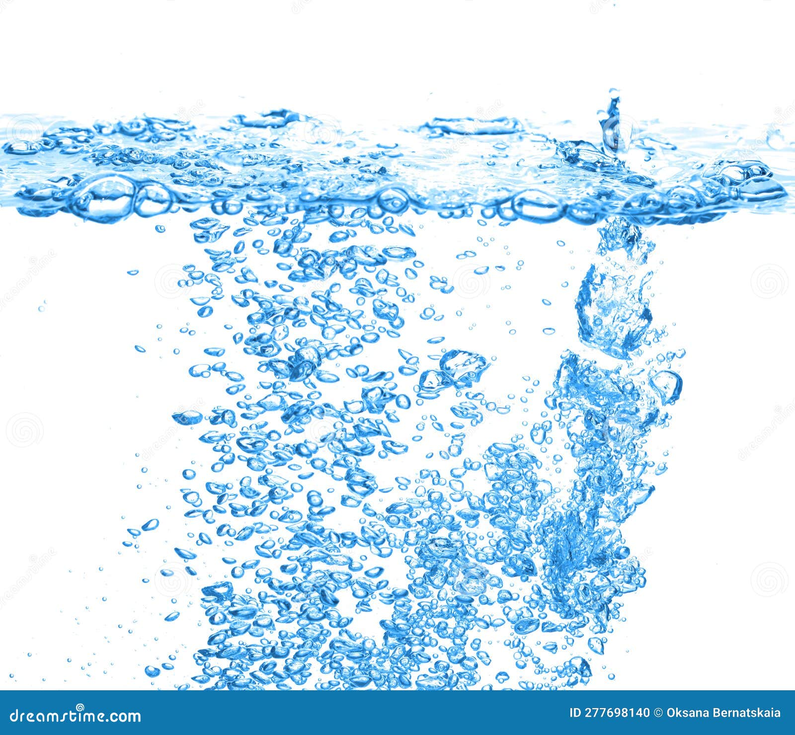 A Stream of Bubbles Under the Water Stock Photo - Image of white, water ...