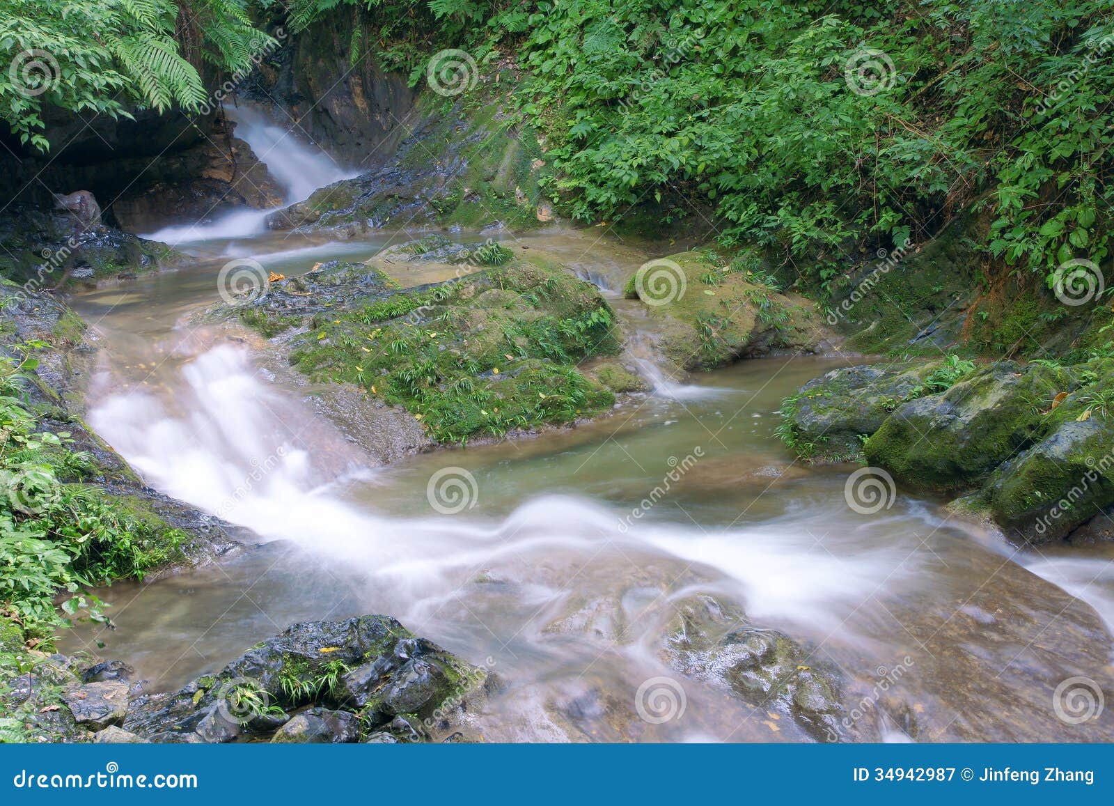 Stream stock image. Image of mountians, landscape, ravine - 34942987
