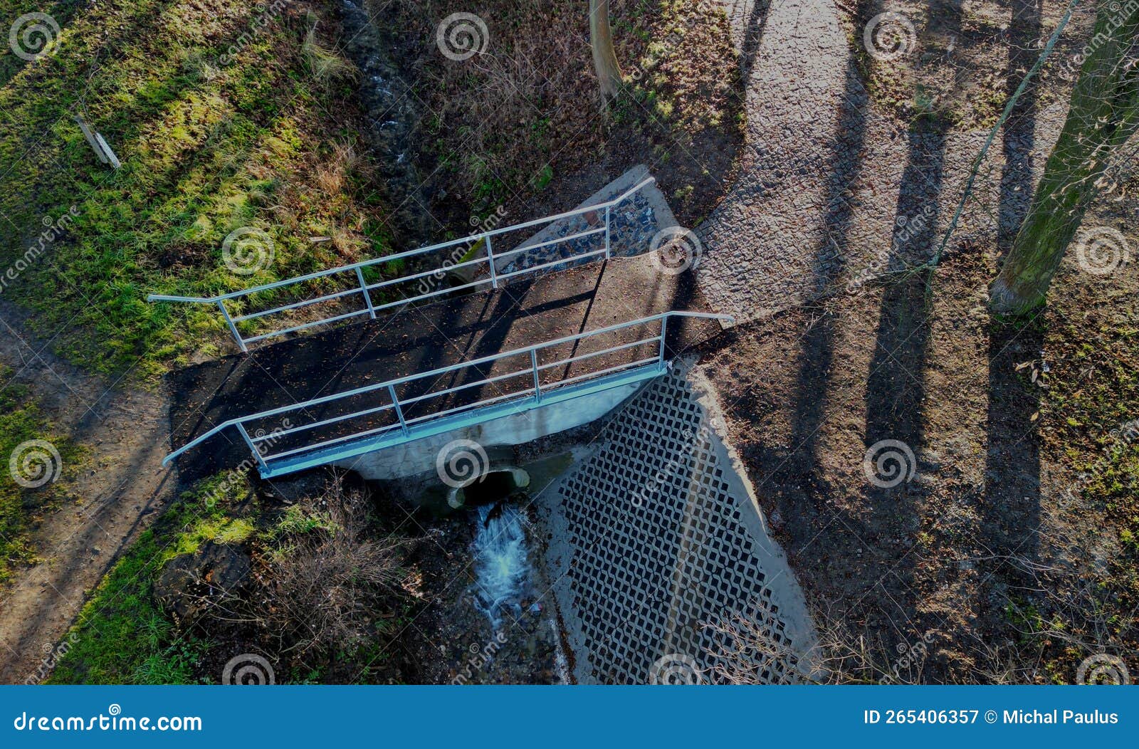 Stream that Cobbled into a Narrow Channel. the Upper Side is Made Stock ...
