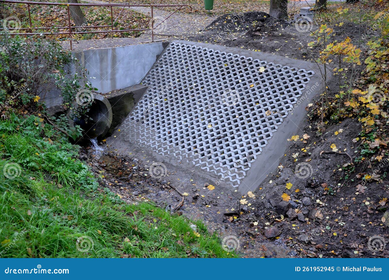 A Stream that Cobbled into a Narrow Channel. the Upper Stock Image ...