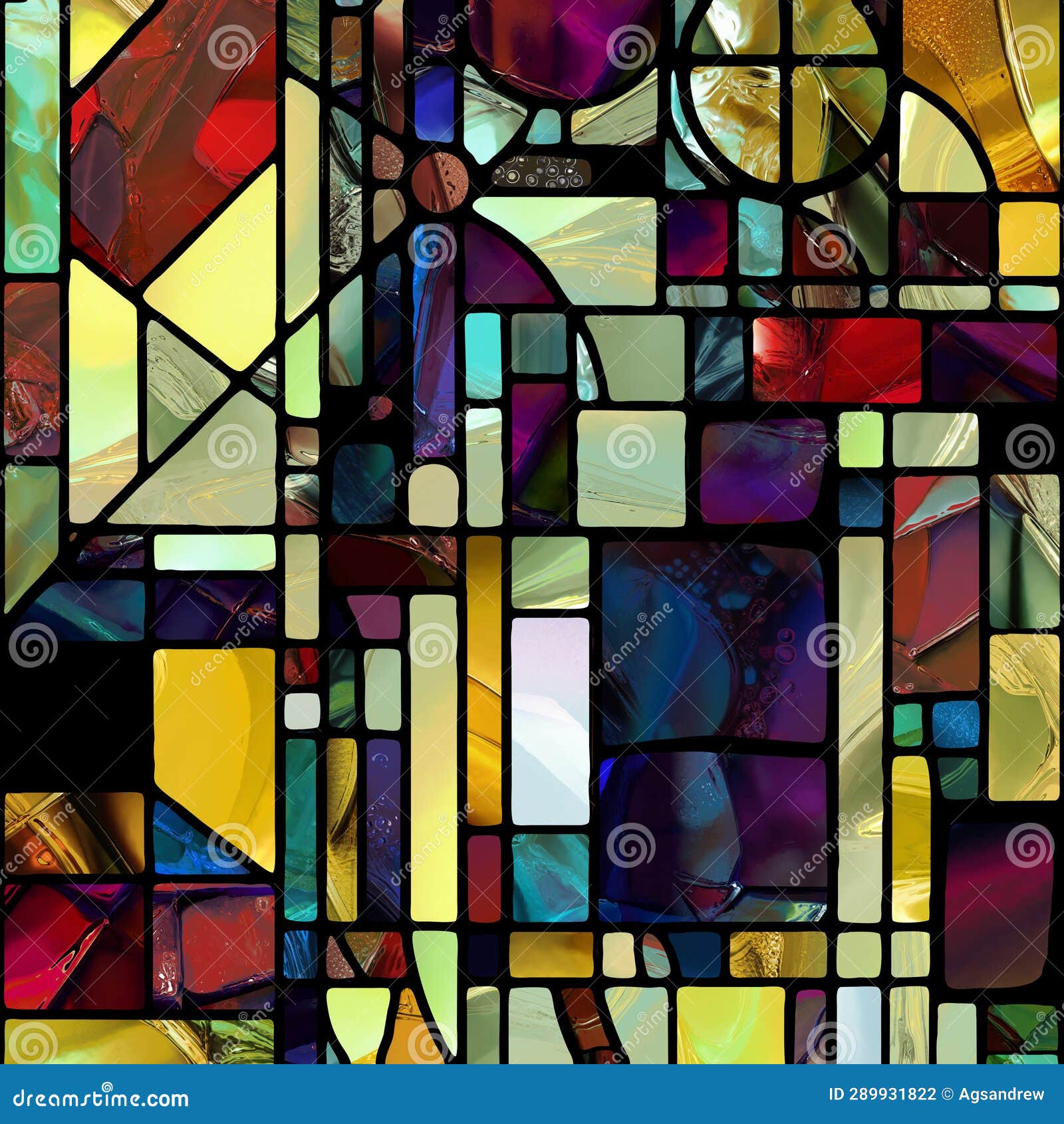 Stream of Color Glass stock illustration. Illustration of color - 289931822