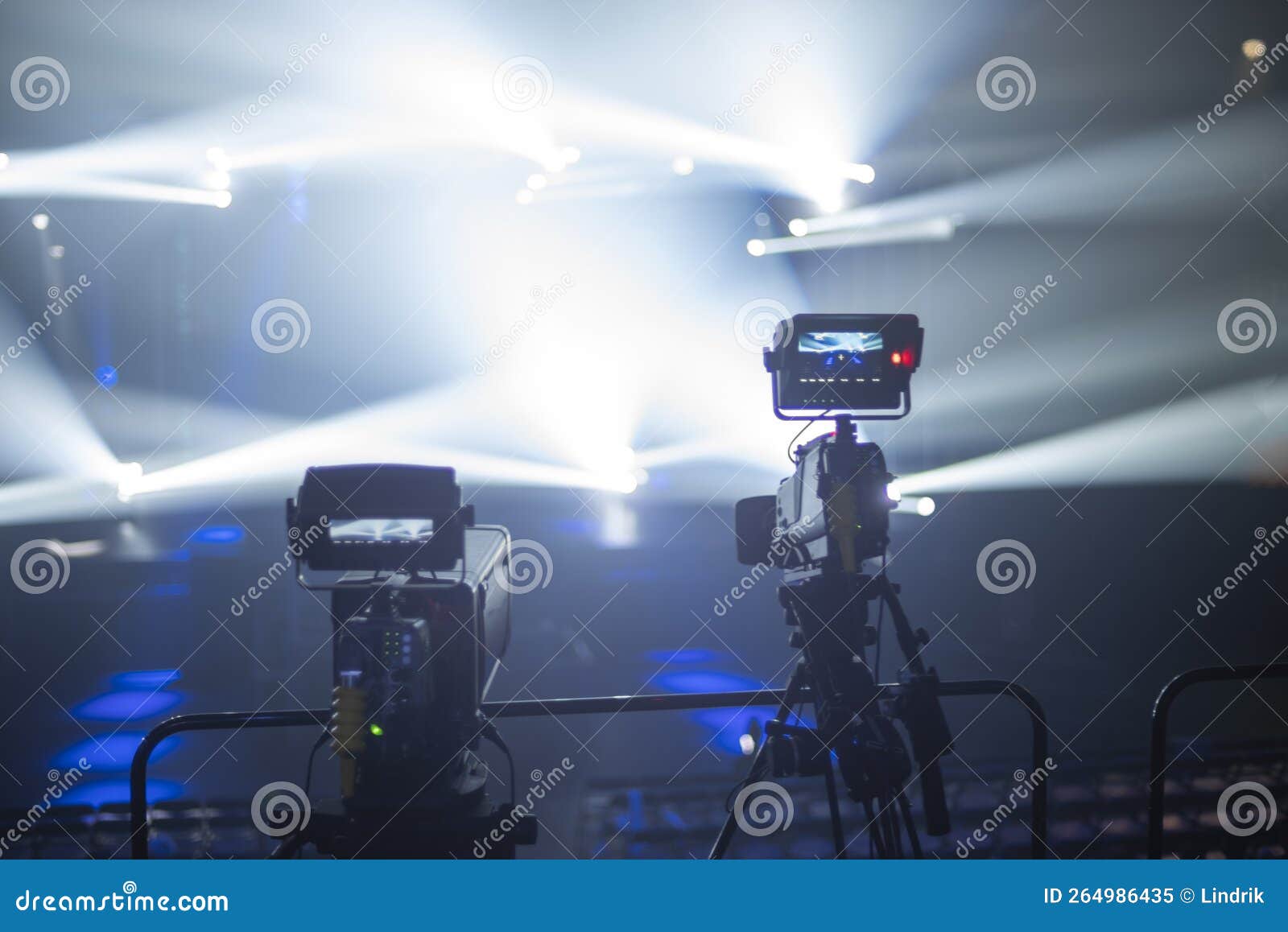 Stream at a Concert in a Hall without Spectators Stock Image - Image of ...