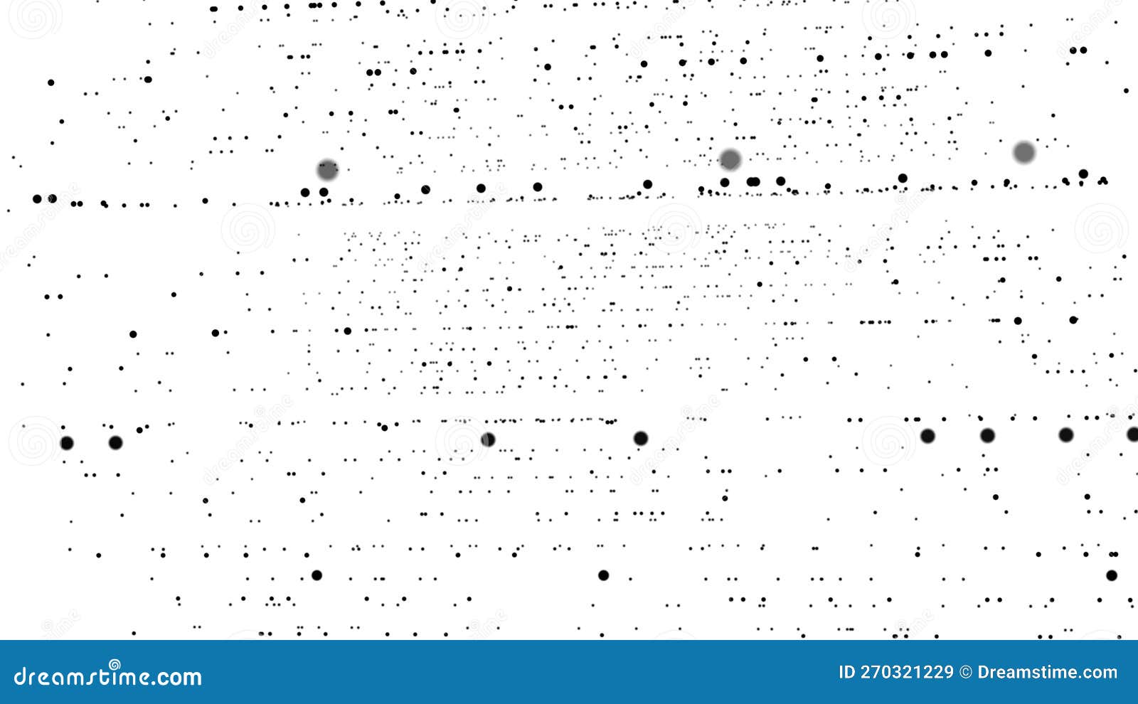 A Stream of Dots on a White Background of 4k Motion Graphics. Dark Objects on a White Background ...