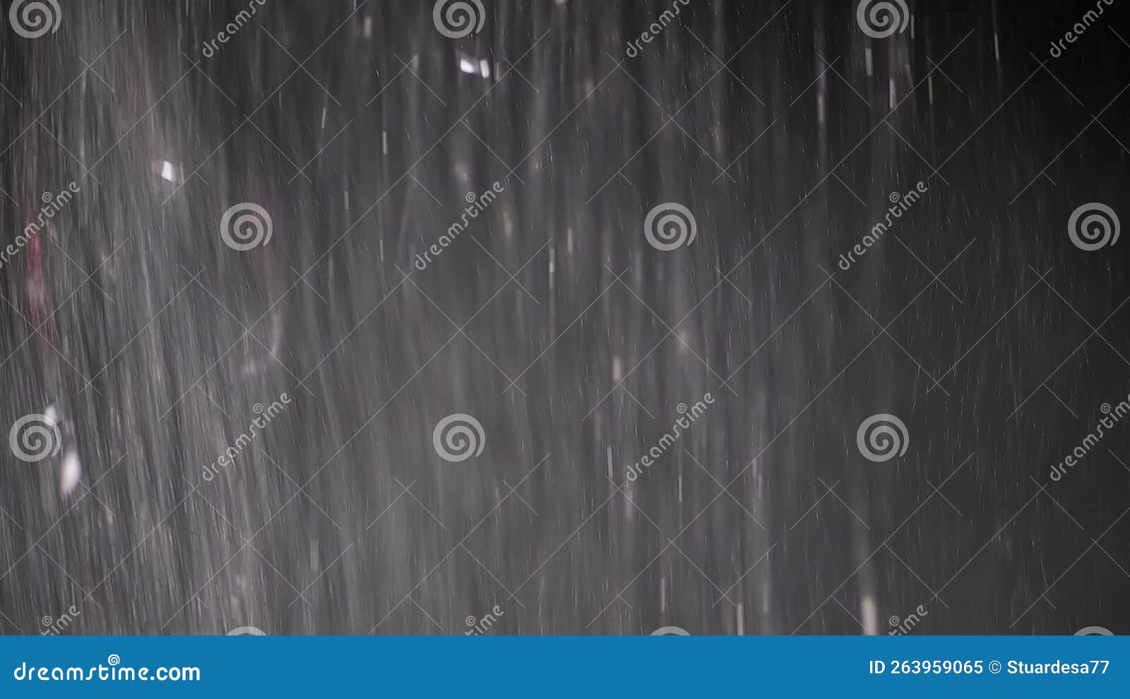 Stream of Falling Confetti, Dust Particles, and Snowfall on Black ...