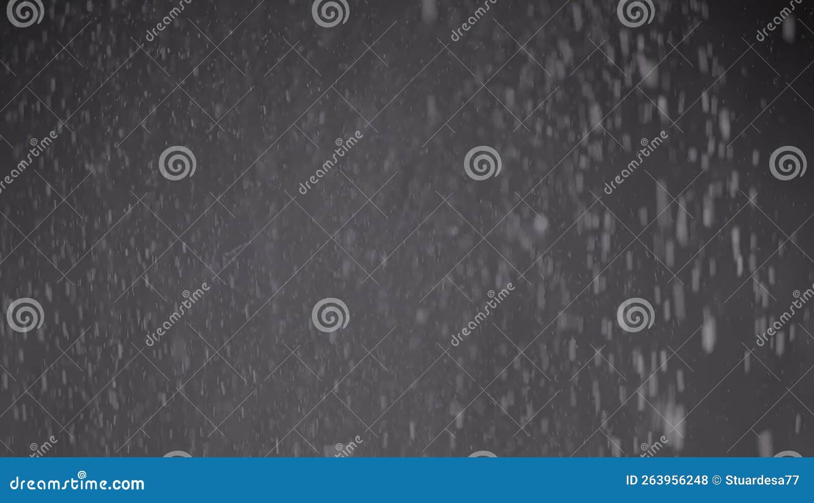 Stream of Falling Confetti, Dust Particles, and Snowfall on Black ...