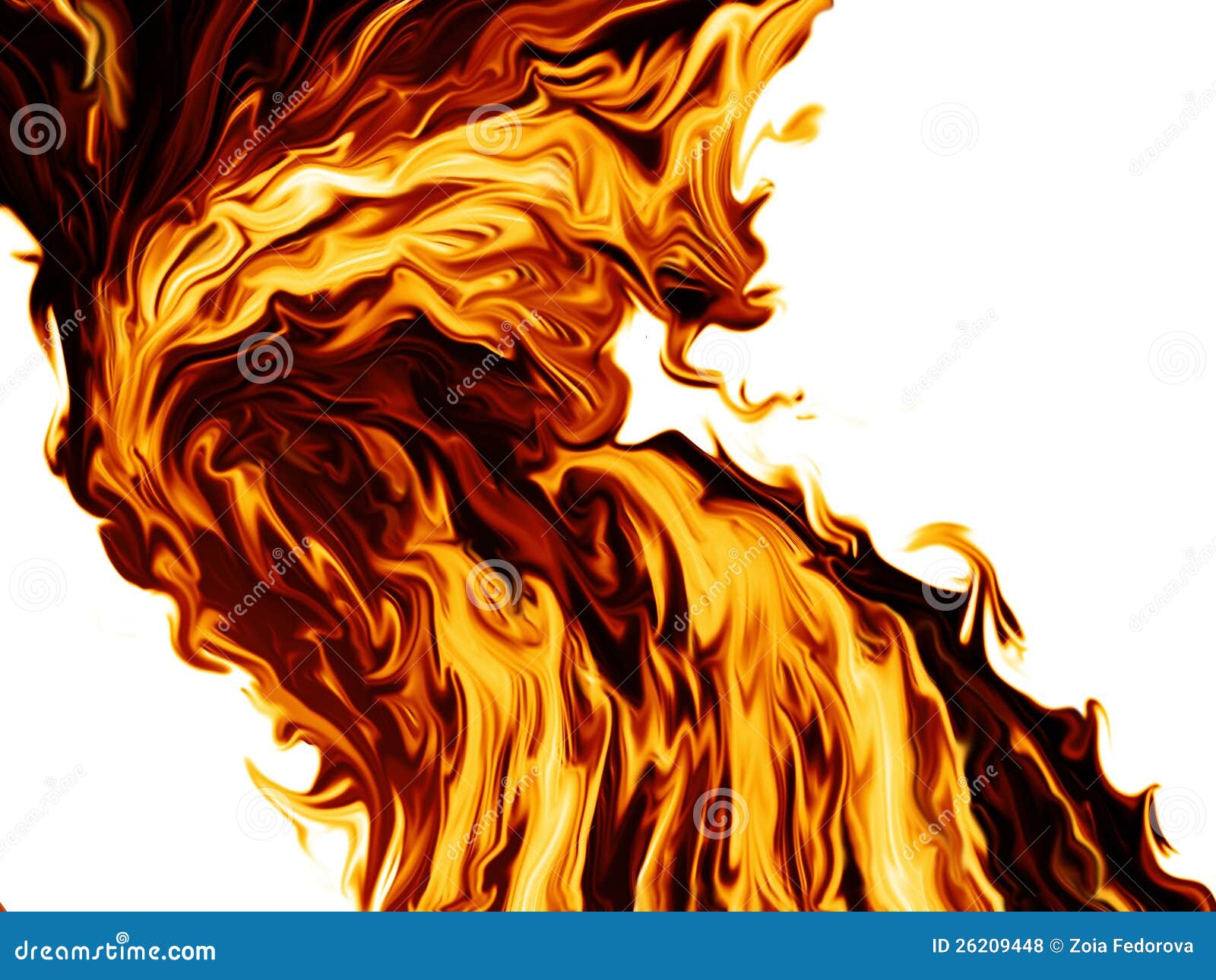 Stream of fire stock illustration. Illustration of curl - 26209448