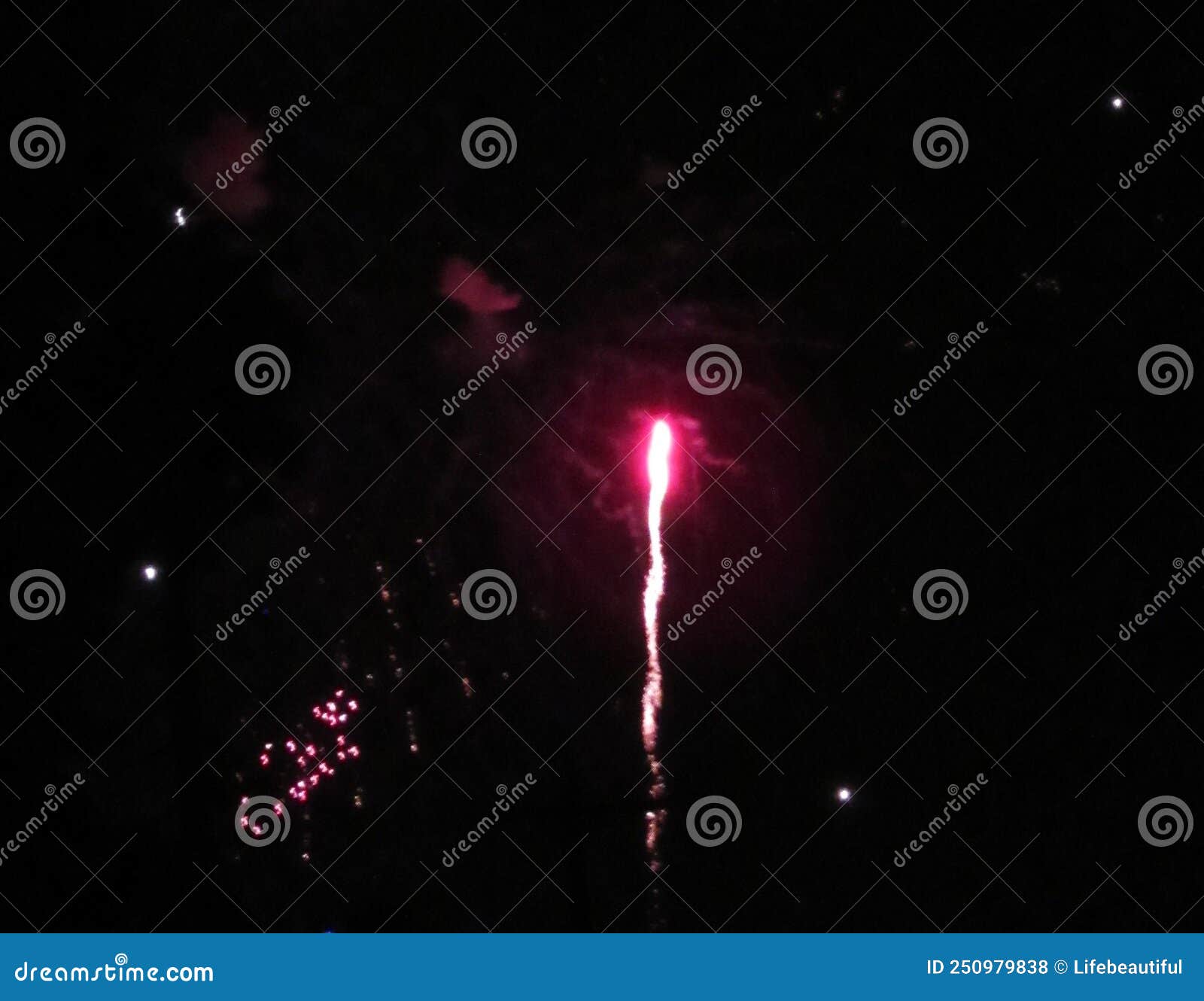 Firework is launched stock photo. Image of organ, event - 250979838